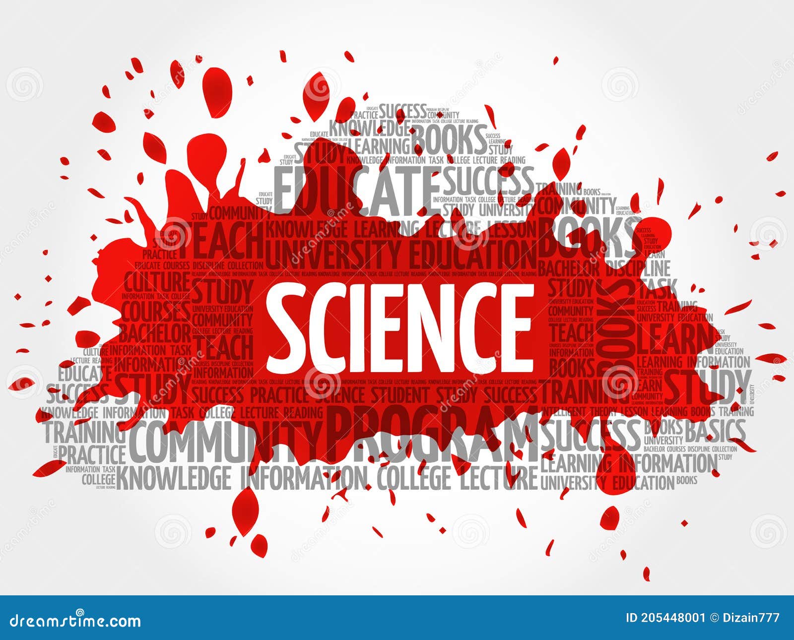 SCIENCE word cloud stock illustration. Illustration of monitoring ...