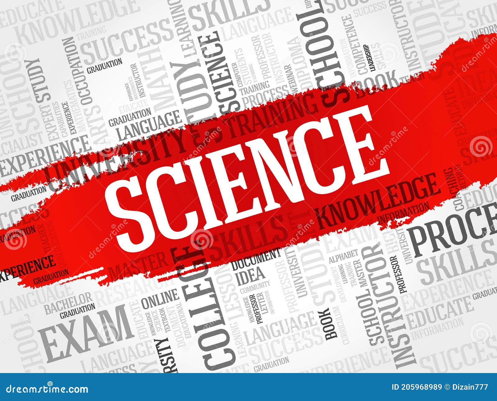 SCIENCE word cloud stock illustration. Illustration of medicine - 205968989