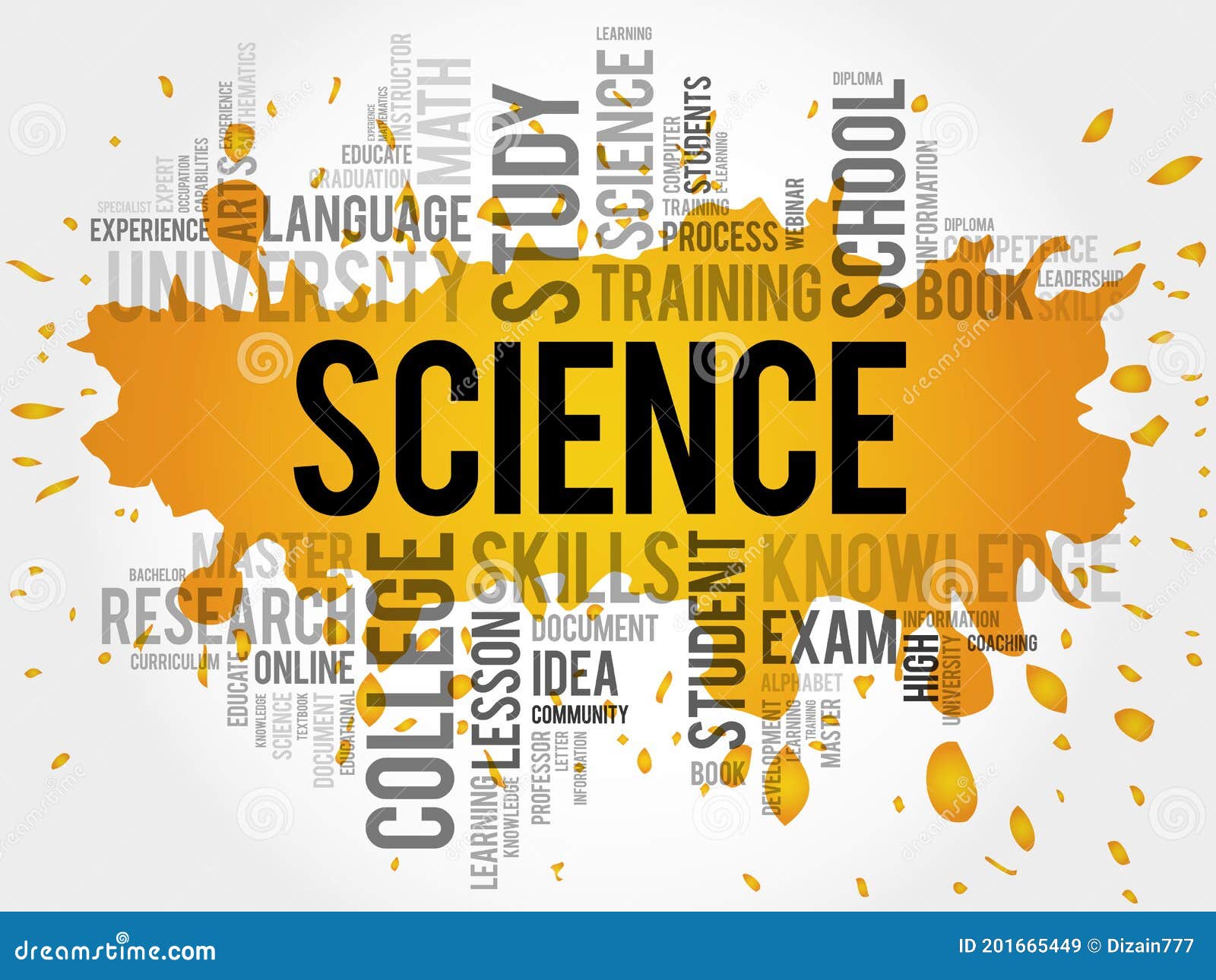 SCIENCE word cloud stock illustration. Illustration of life - 201665449