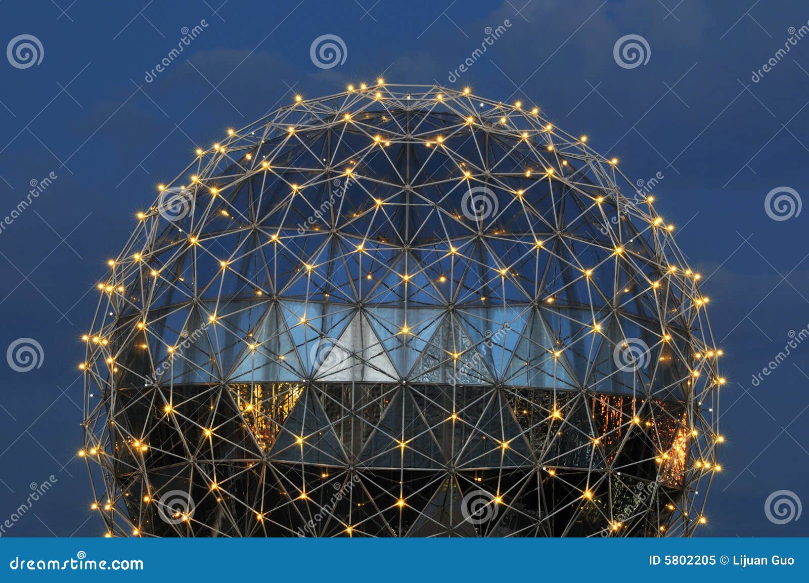 Science world dome editorial image. Image of night, dome - 5802205