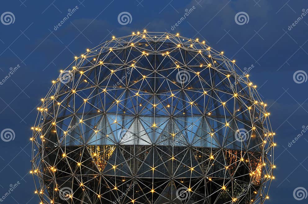 Science world dome editorial image. Image of night, dome - 5802205