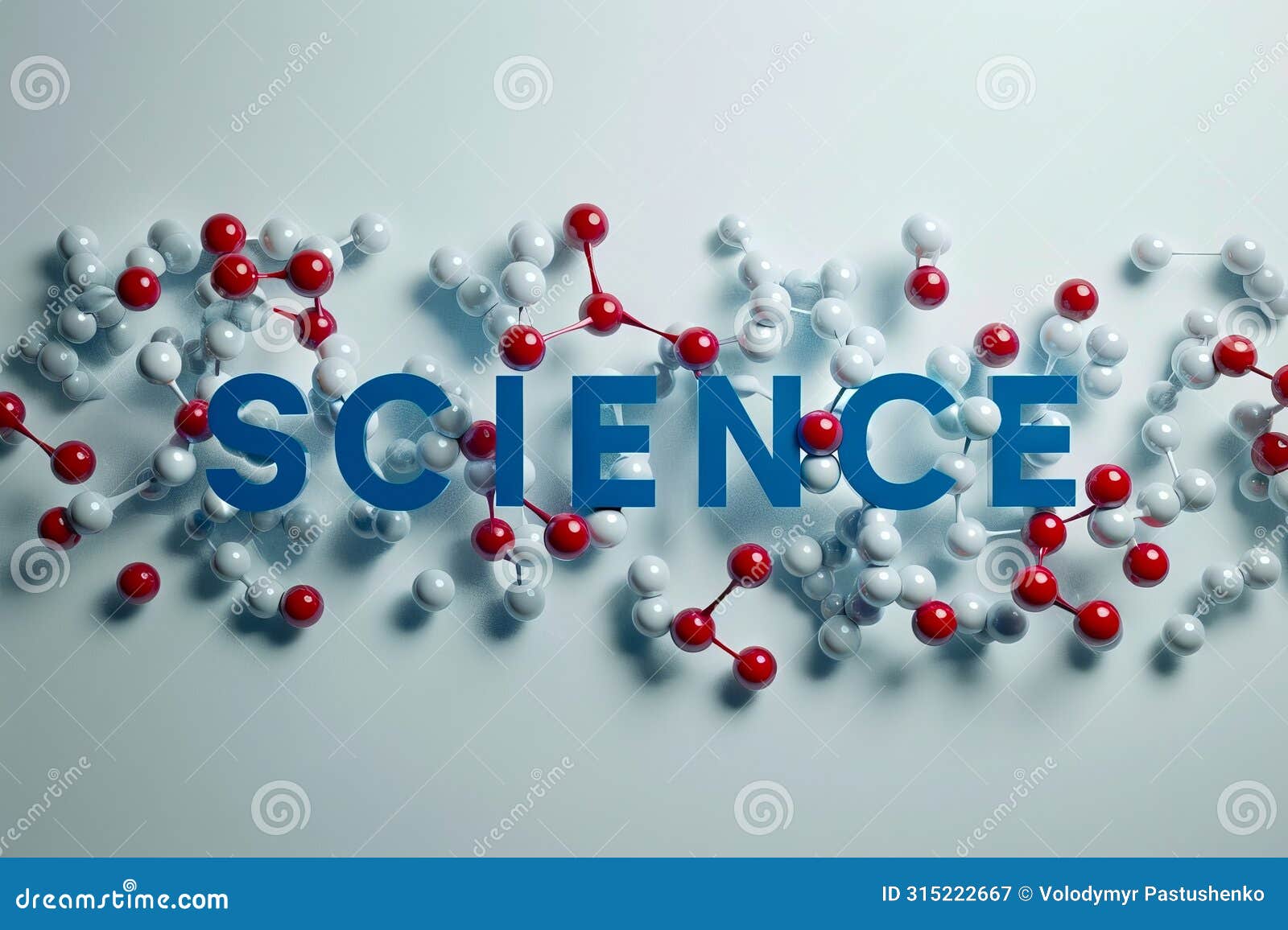 Science is Written in the Form of a Molecule Stock Image - Image of ...