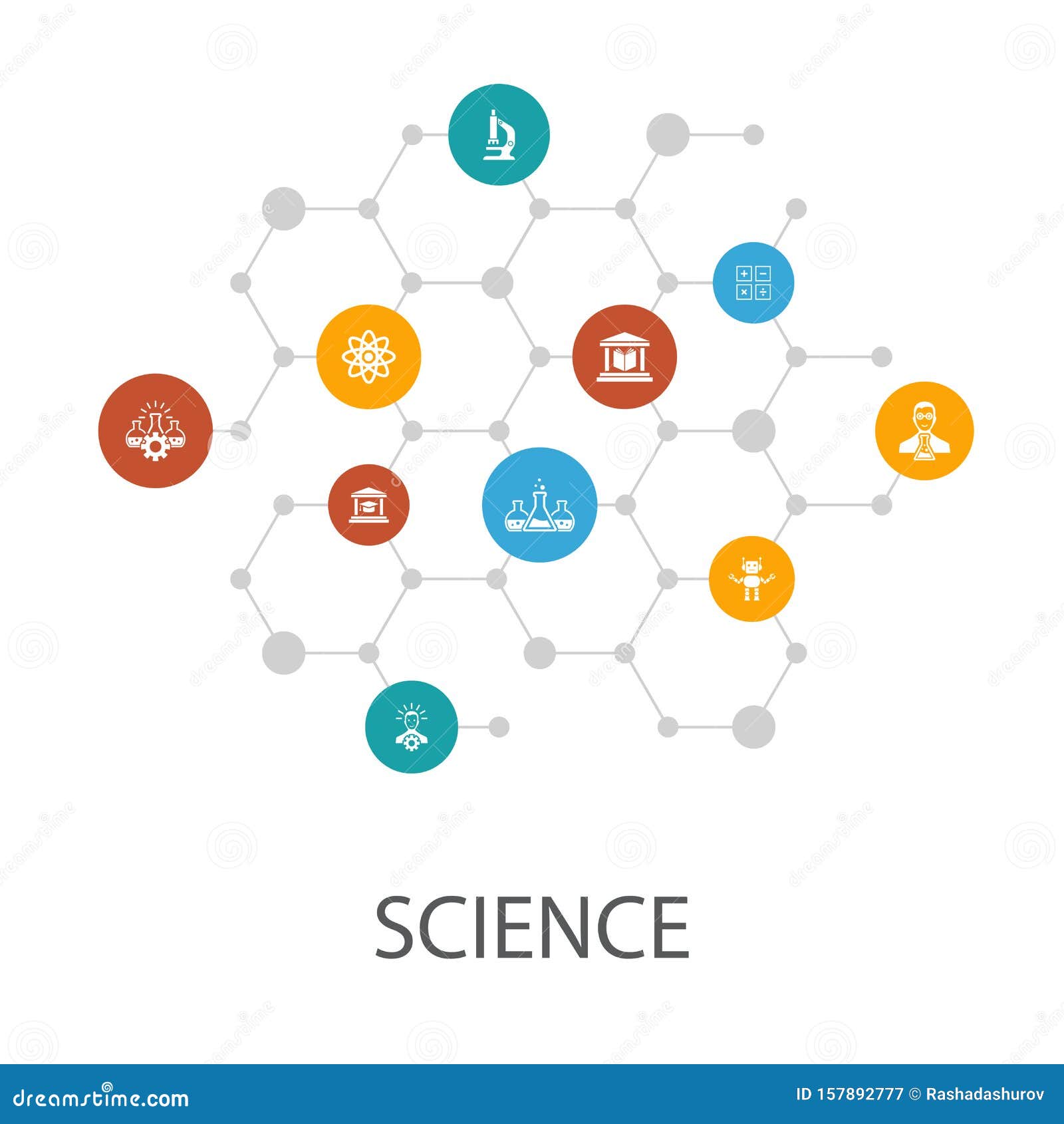 Sciencepresentation Template, Cover Stock Vector - Illustration of ...