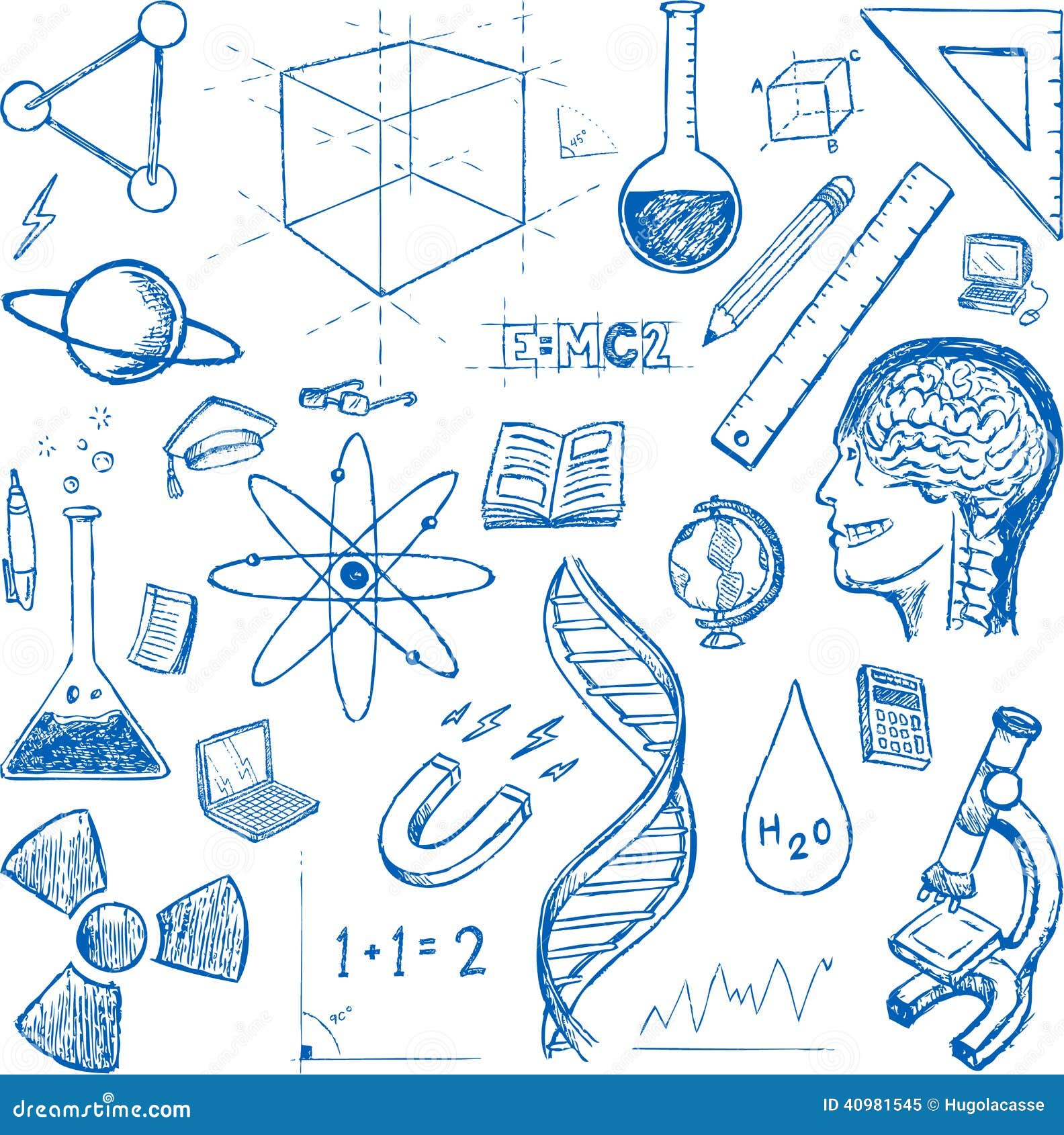 Sciences Doodles Icons Vector Set Stock Vector - Illustration of ...