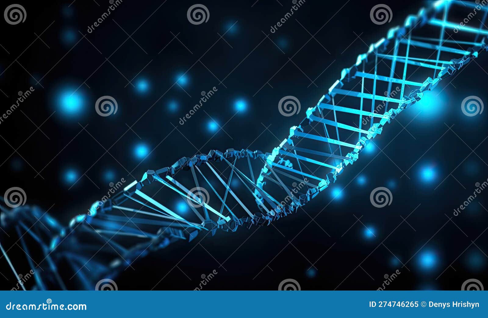Scientific Abstract of DNA Structure on Background Creating Using ...