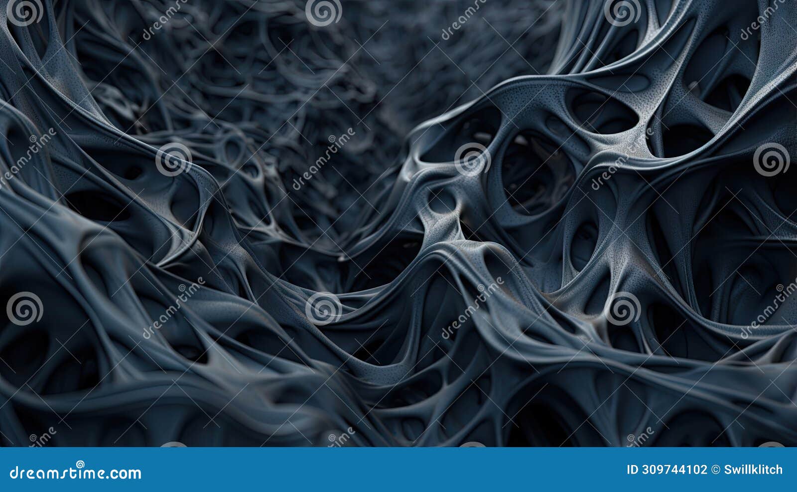 Scientific Abstraction with Futuristic Textured Tissue Waves. Tech ...