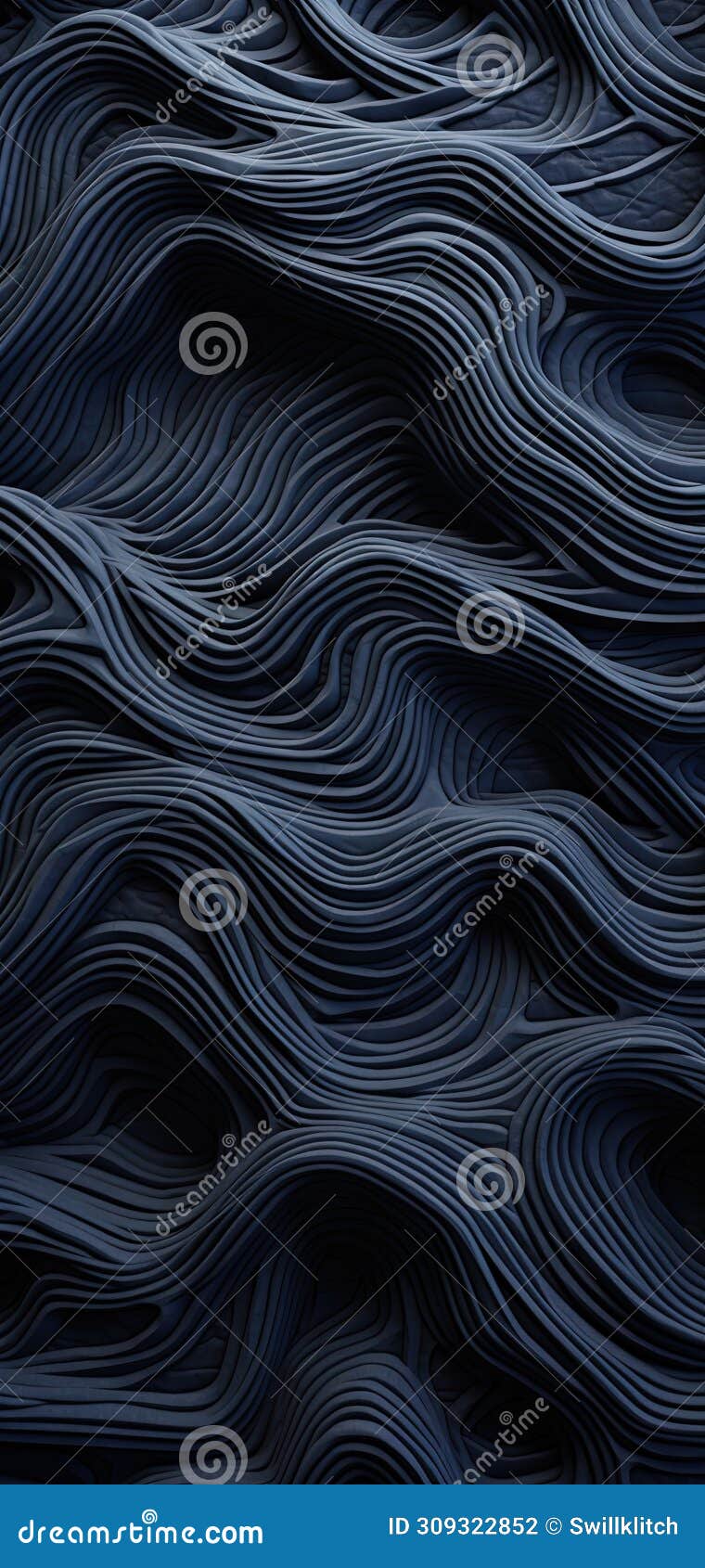 Scientific Abstraction with Futuristic Textured Tissue Waves. Tech ...