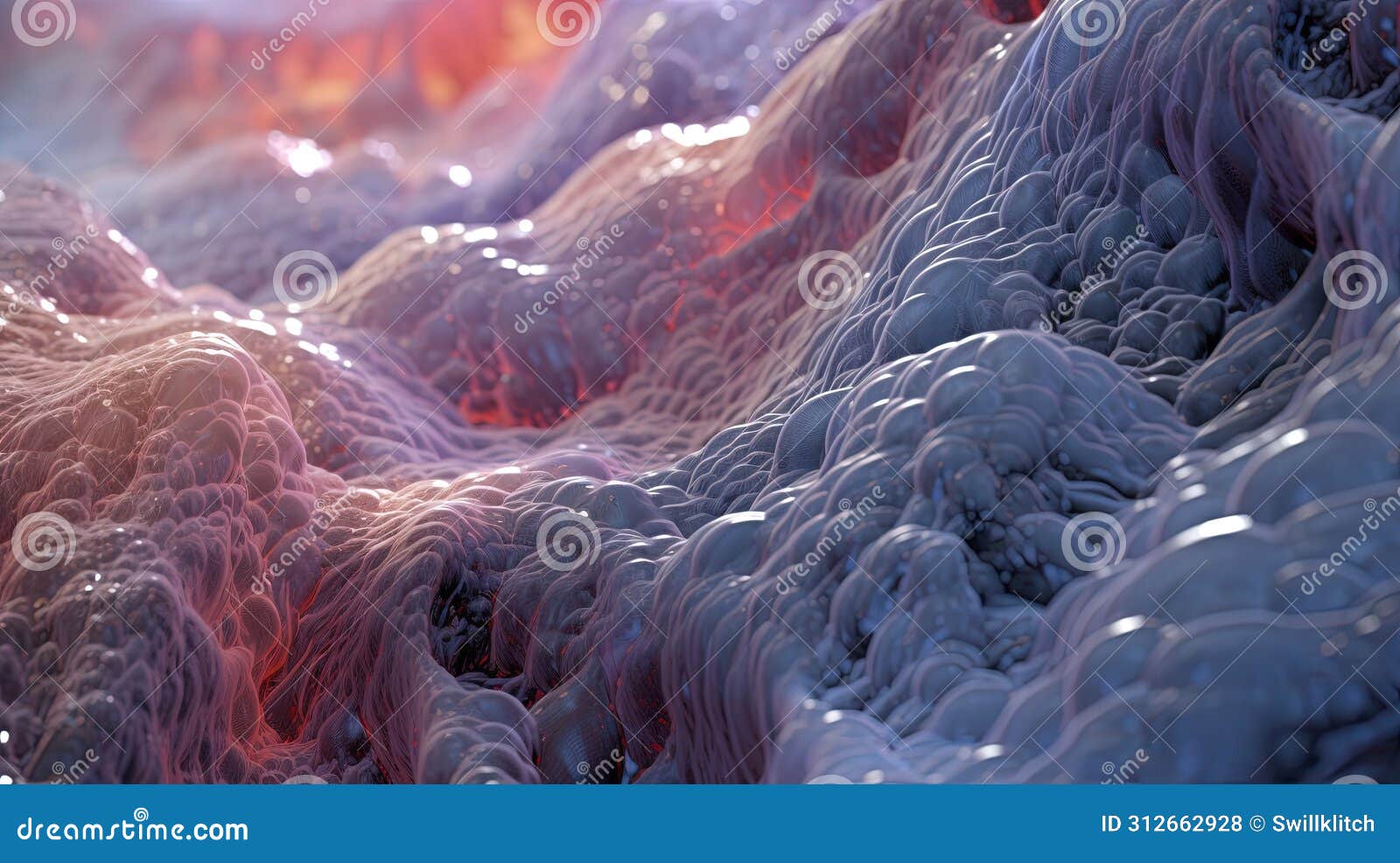 Scientific Abstraction with Futuristic Textured Tissue Waves. Tech ...