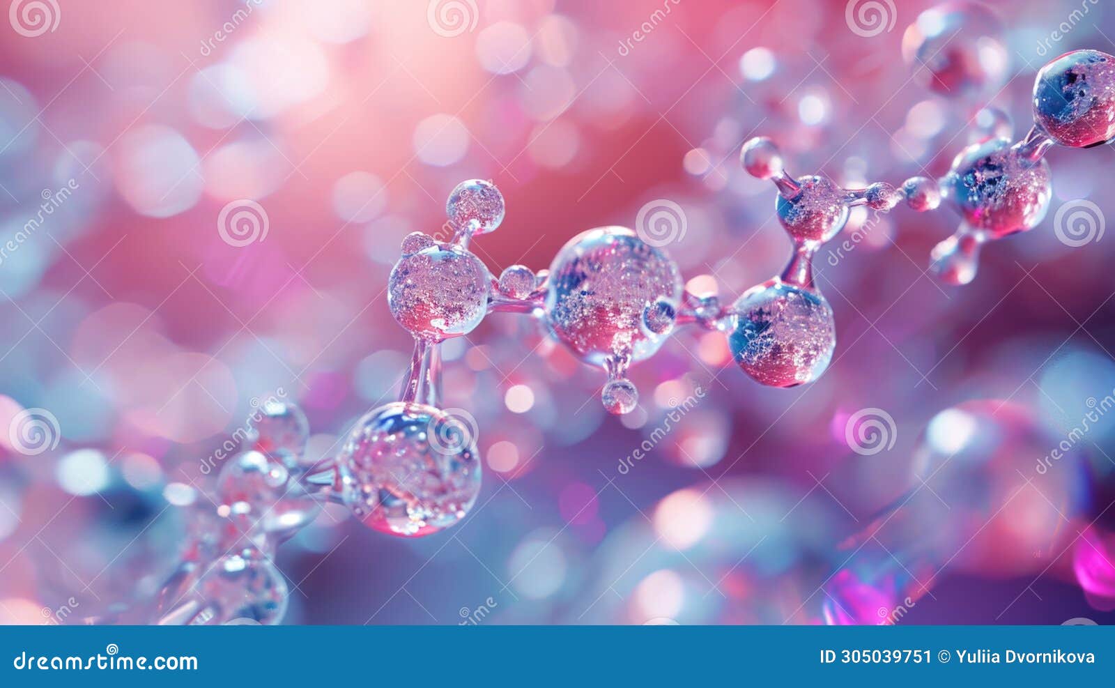 Scientific Backdrop. Molecular Structure at Atomic Level. Pastel ...