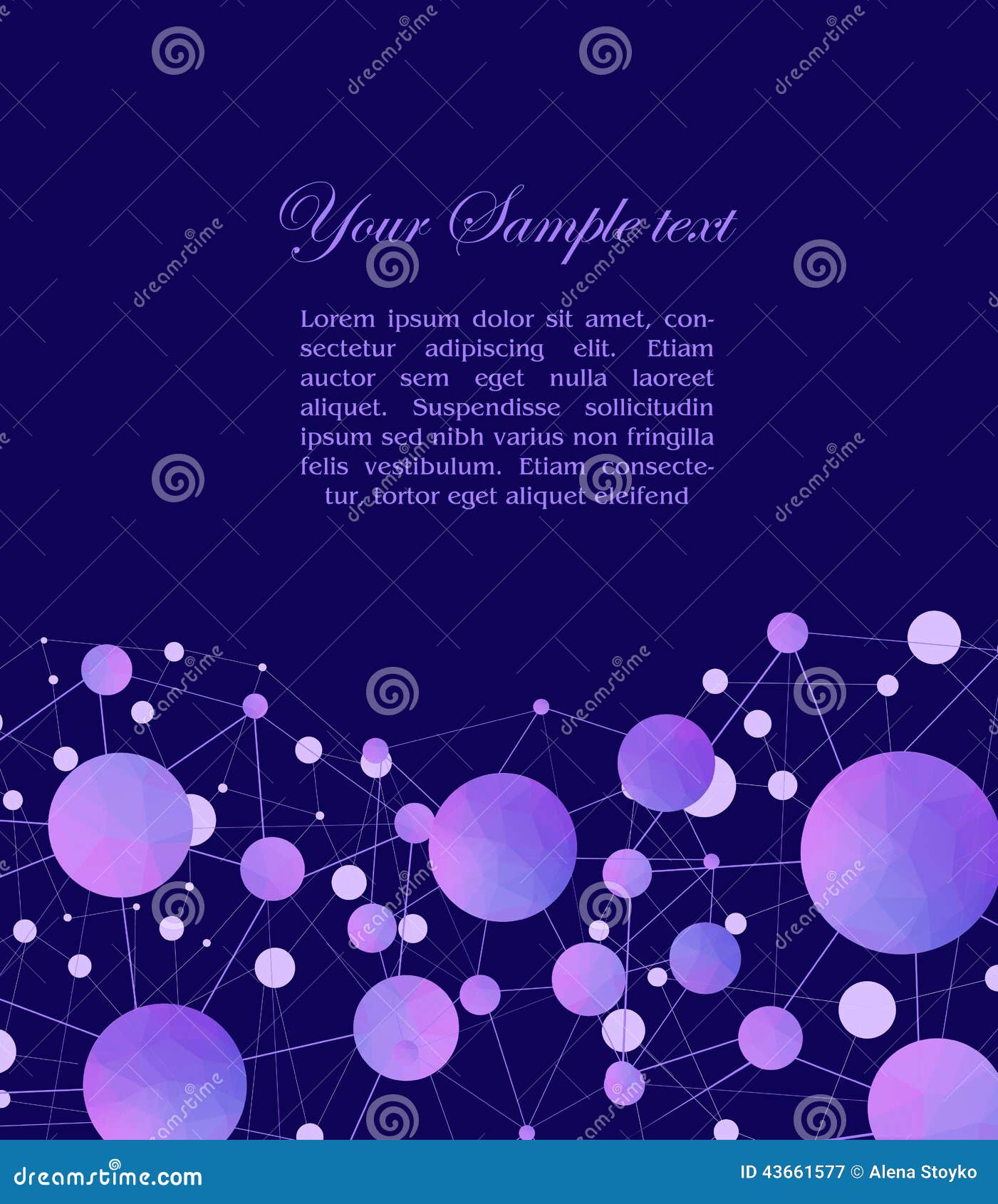 Scientific Background with Molecules Stock Vector - Illustration of ...