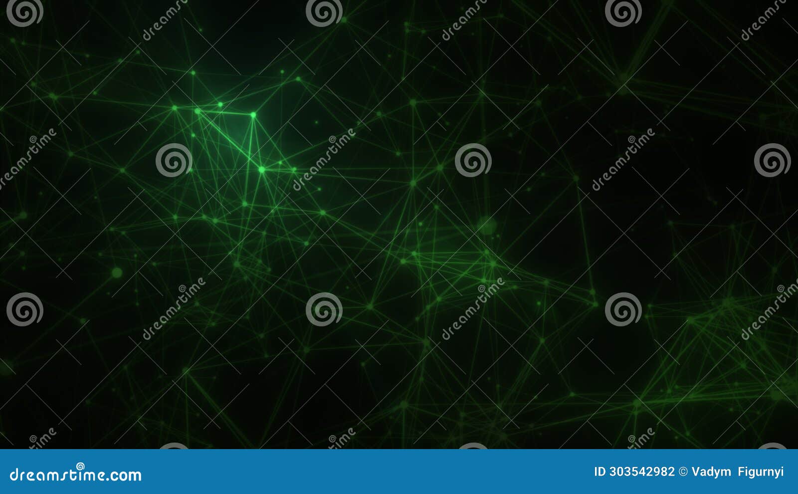 Scientific Bg of Plexus and Particles, Green Background Stock ...