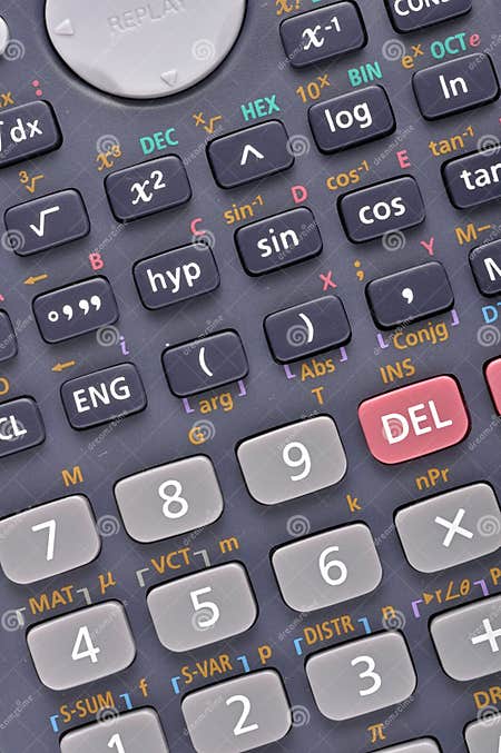 Scientific calculator stock photo. Image of algebra, equals - 11115904