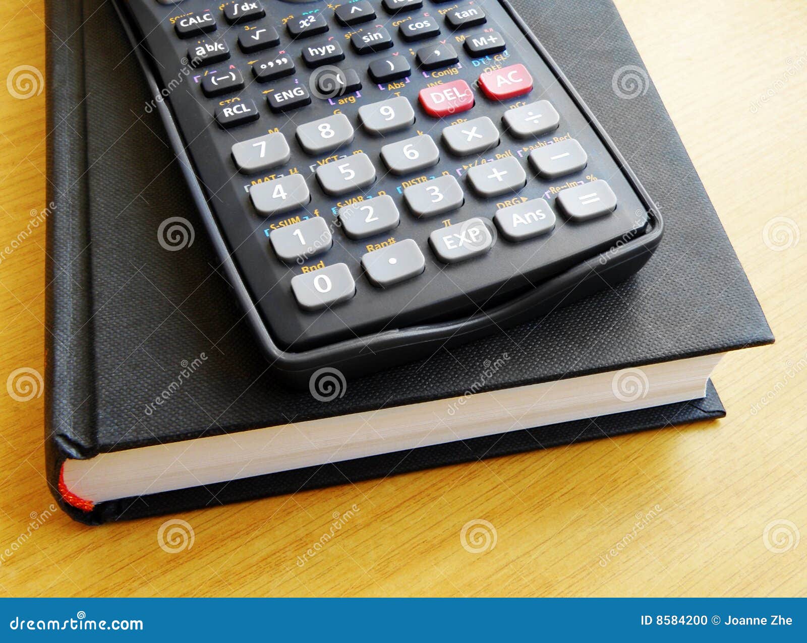 Scientific Calculator on Book Stock Photo - Image of buttons, math: 8584200
