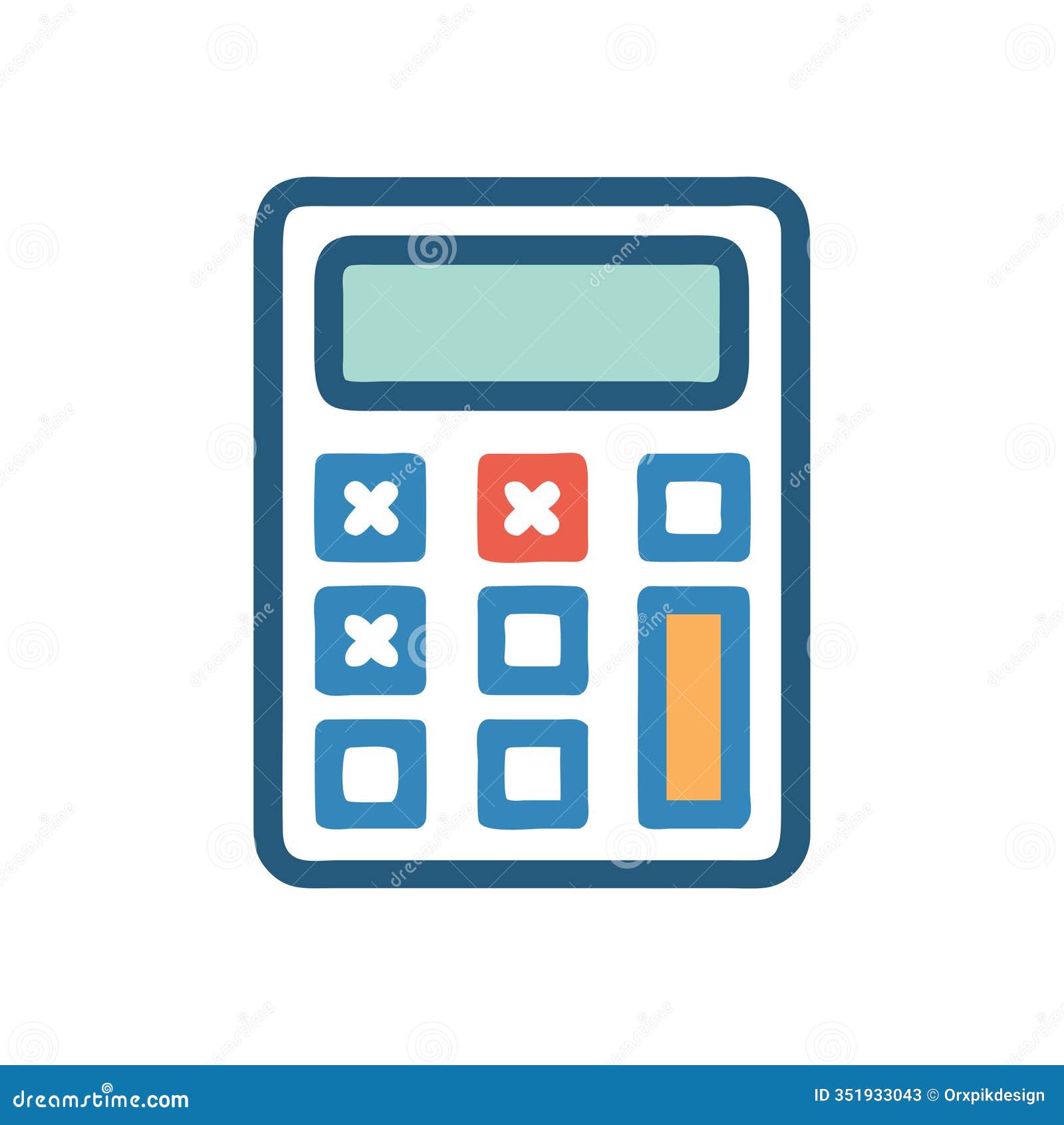 Scientific Calculator Icon stock vector. Illustration of icon - 351933043