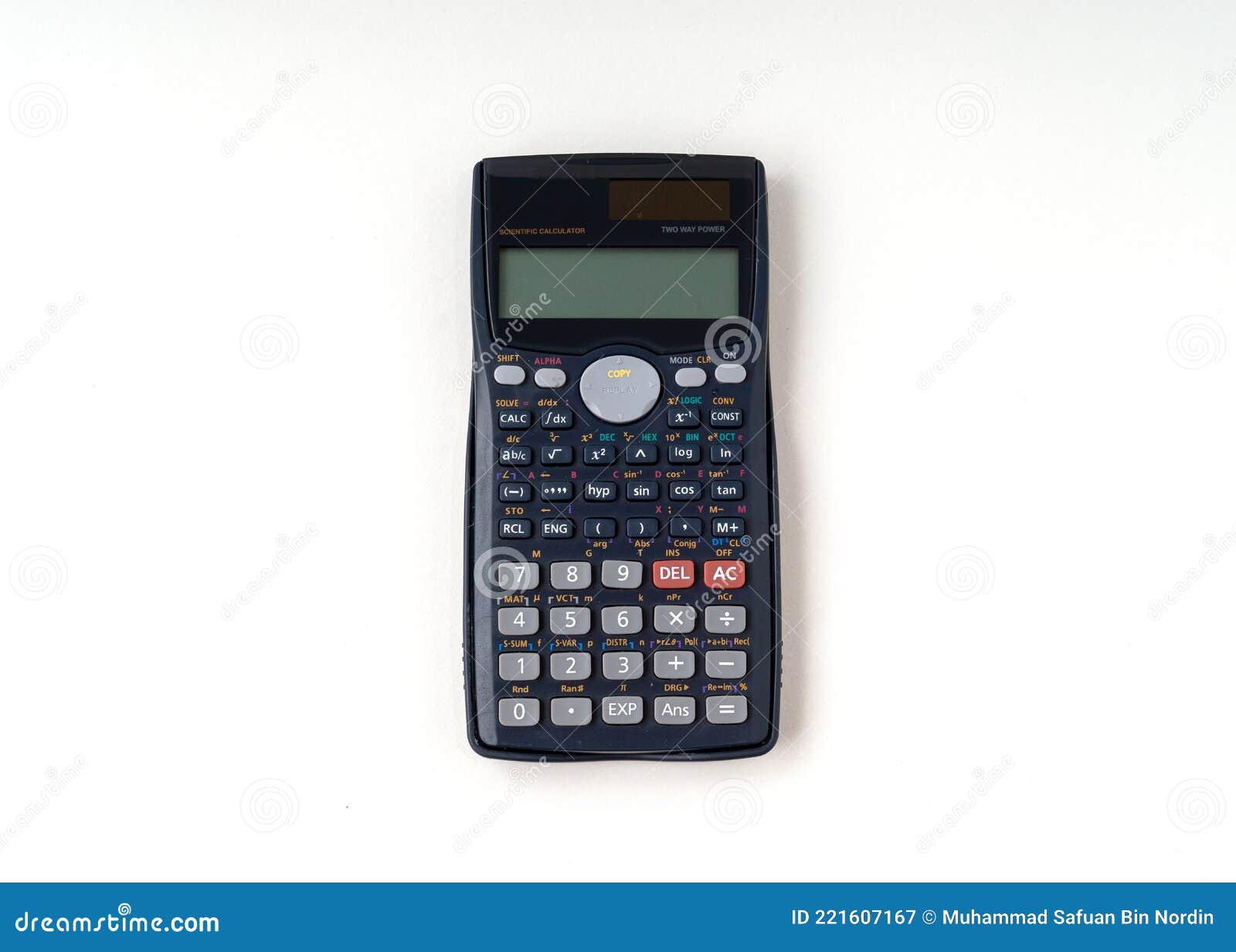 Scientific Calculator Isolated on White Background Stock Image - Image ...