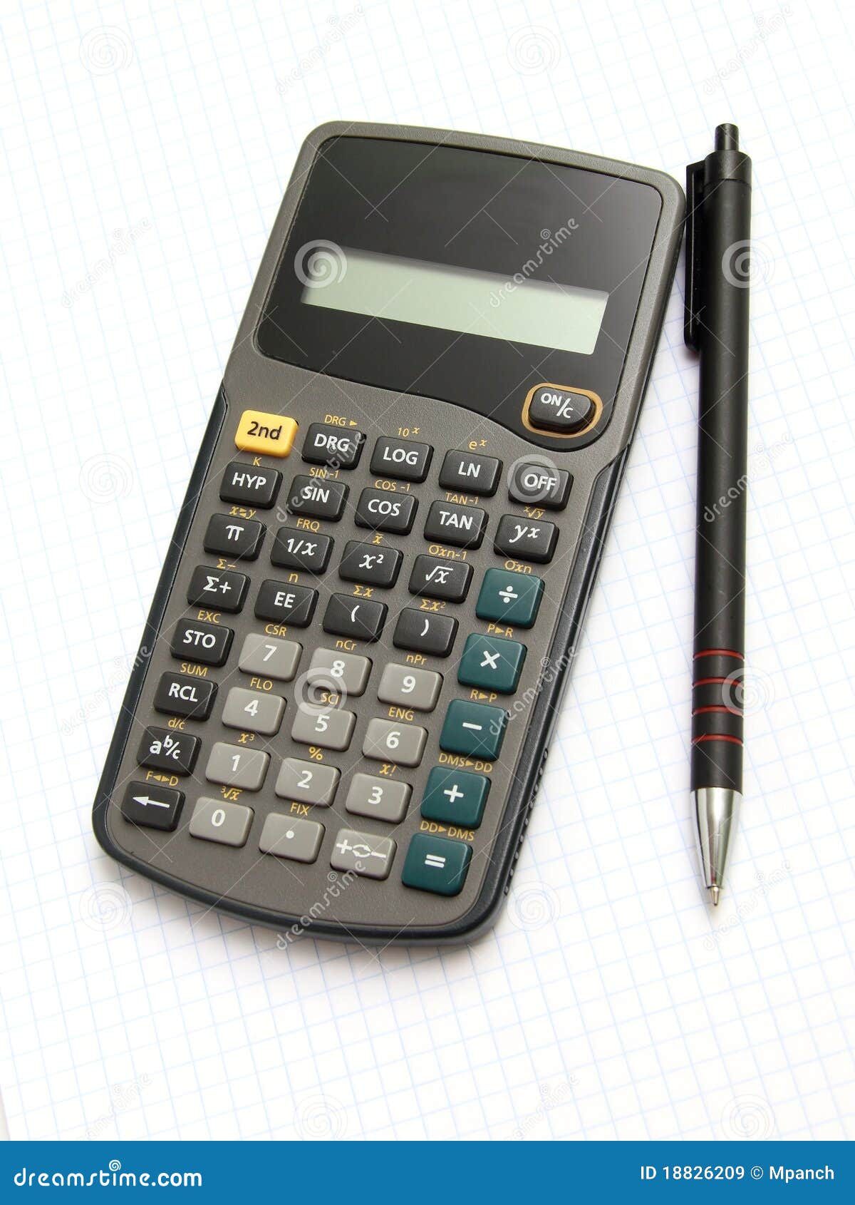 Scientific Calculator and a Pen Stock Image - Image of science ...