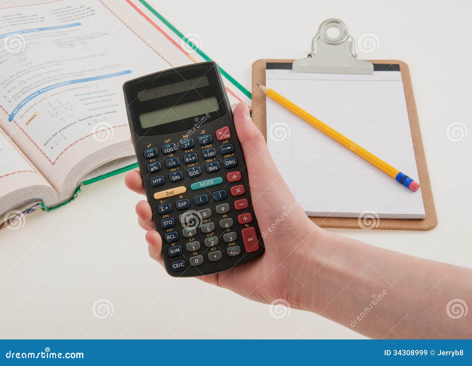 Scientific Calculator for School Stock Image - Image of note, organizer ...