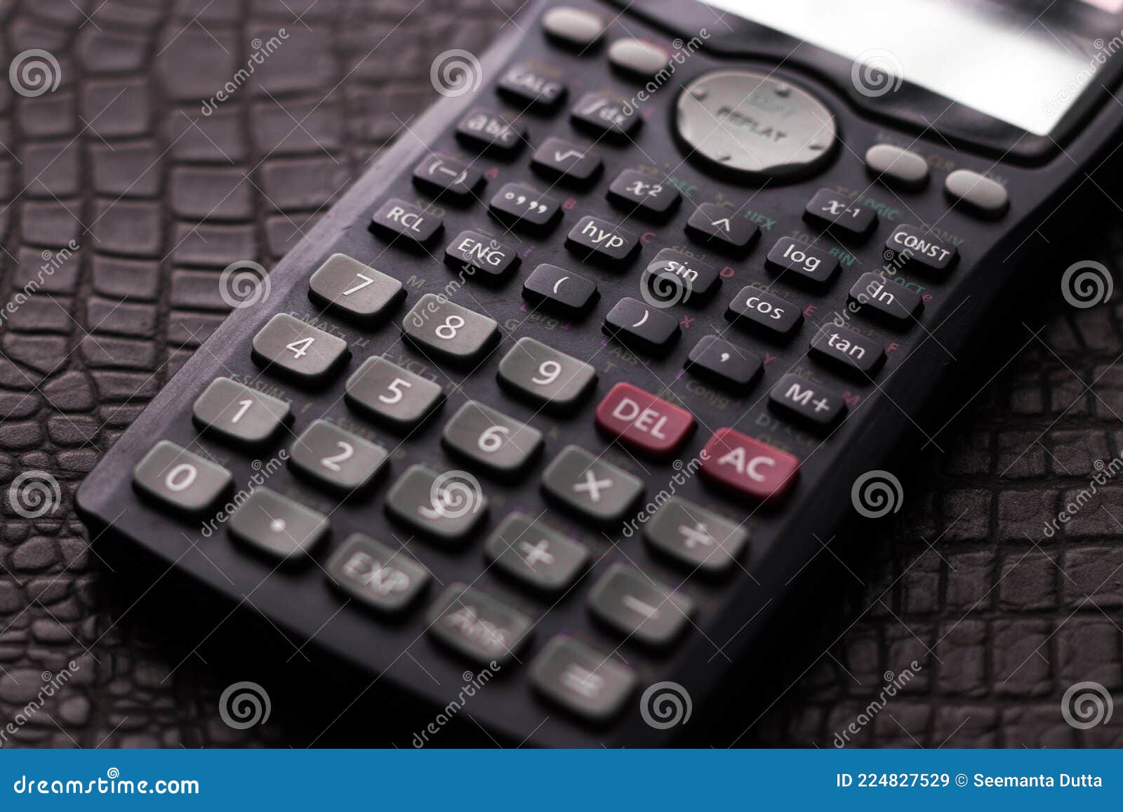 Scientific Calculator with a Textured Background Stock Image. Stock ...