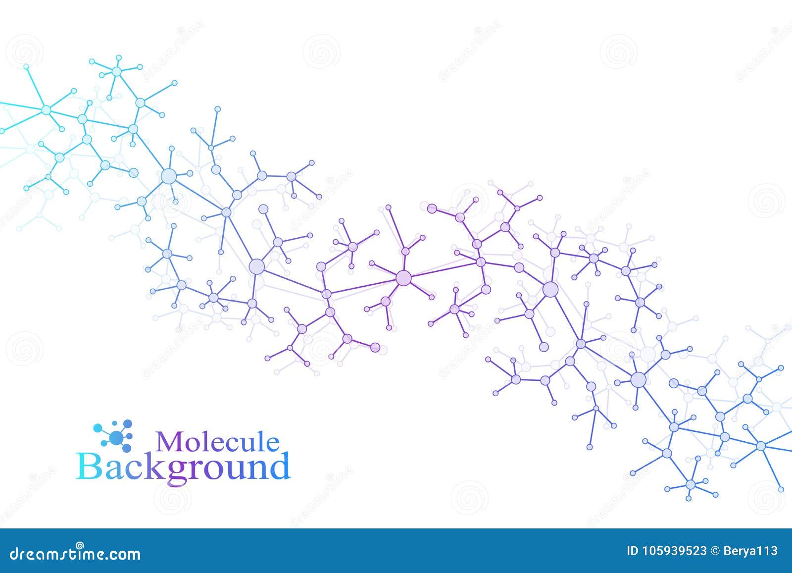 Scientific Chemistry Pattern. Structure Molecule DNA Research As ...