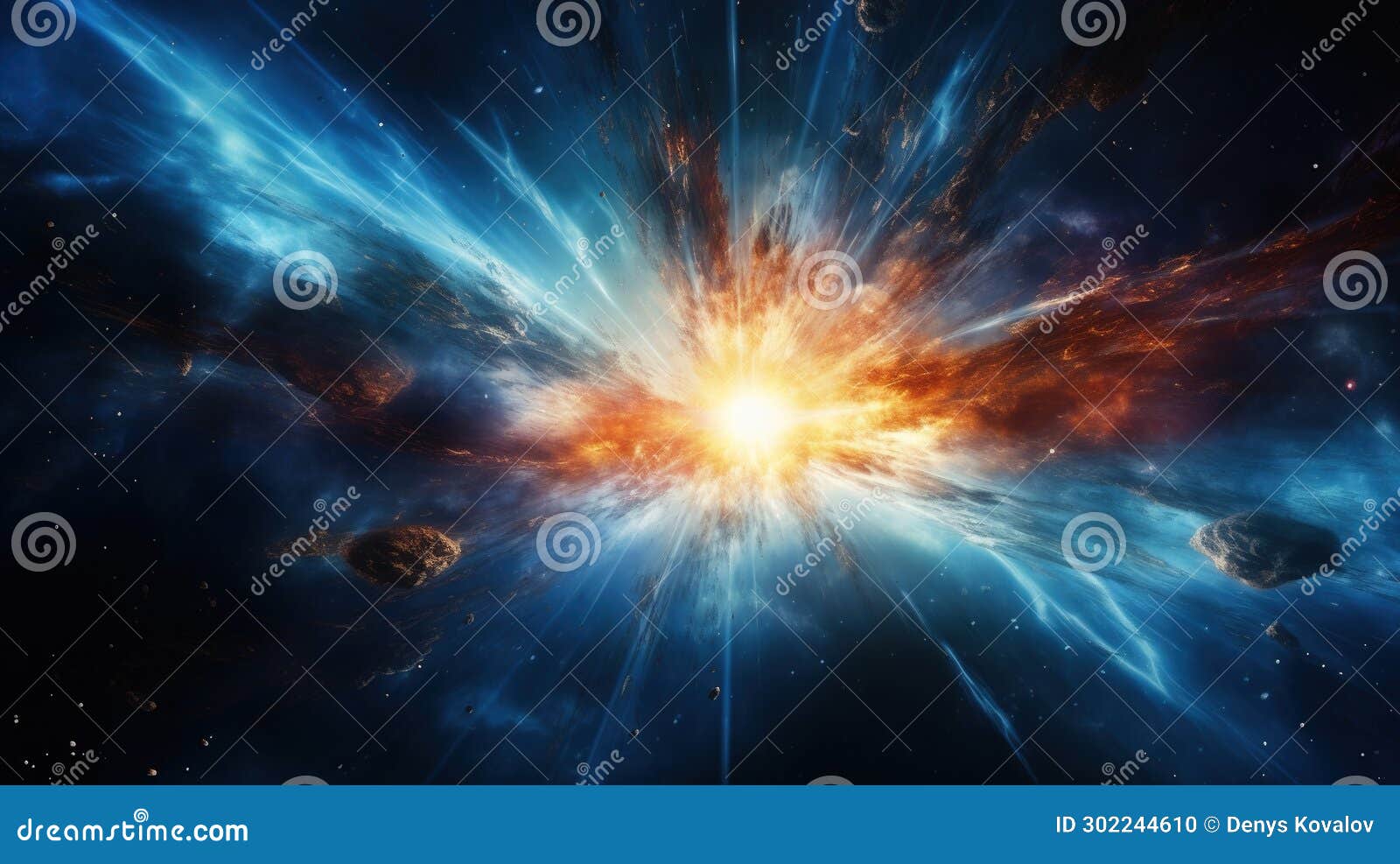 Scientific Concept of Imaging a Supernova Explosion in Deep Space. Sci ...