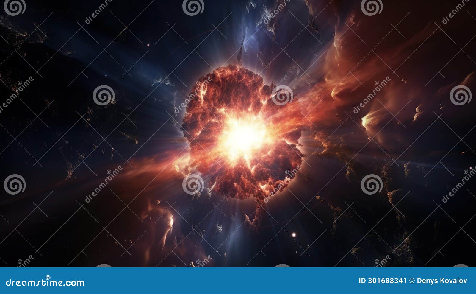 Scientific Concept of Imaging a Supernova Explosion in Deep Space. Sci ...