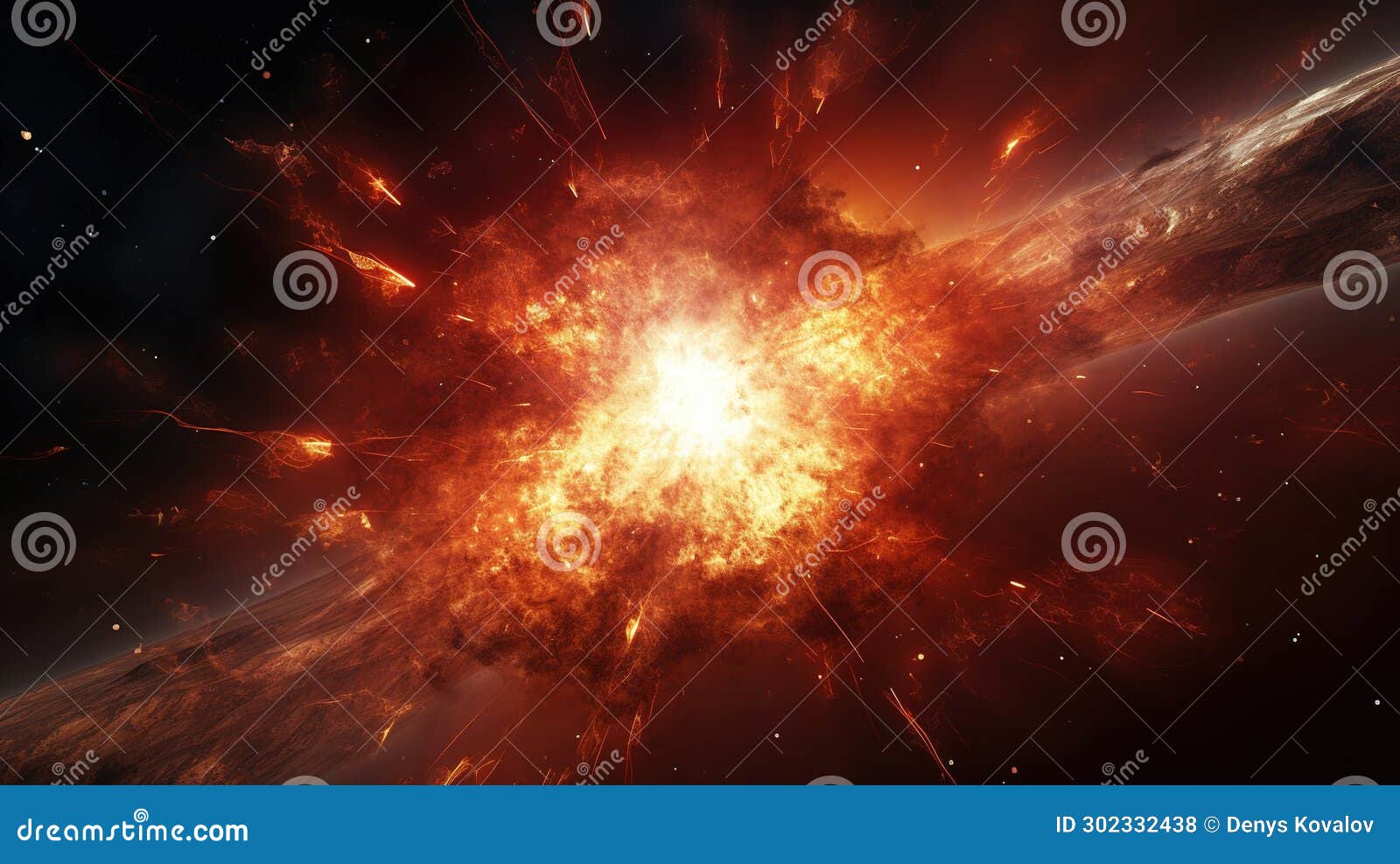 Scientific Concept of Imaging a Supernova Explosion in Deep Space. Sci ...