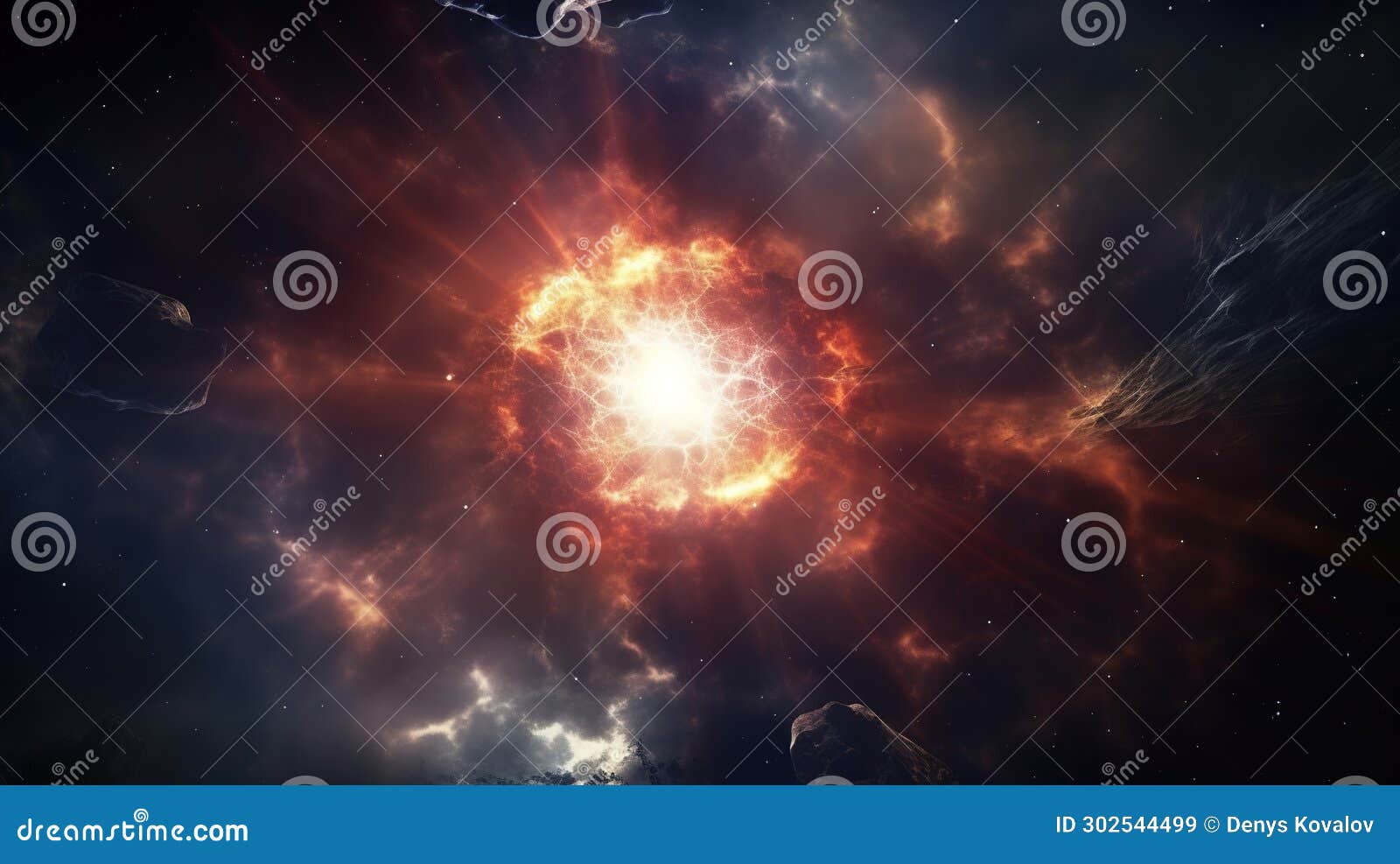 Scientific Concept of Imaging a Supernova Explosion in Deep Space. Sci ...