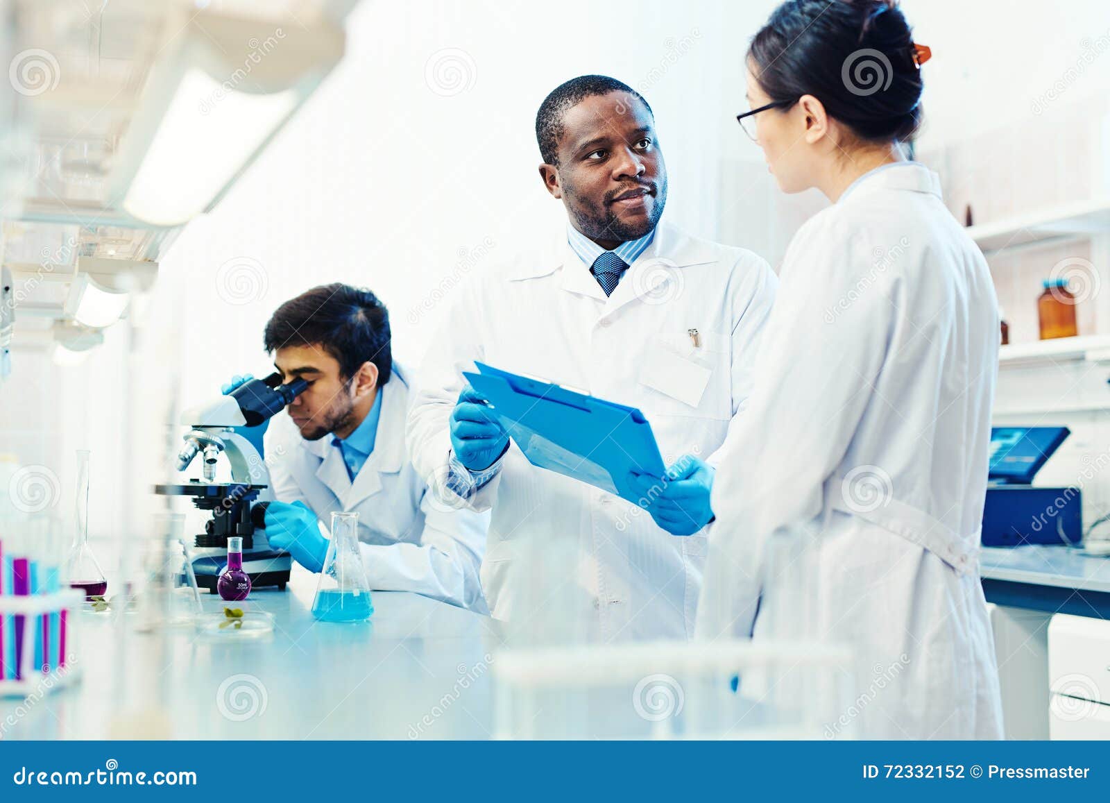 Scientific consulting stock photo. Image of person, intercultural ...