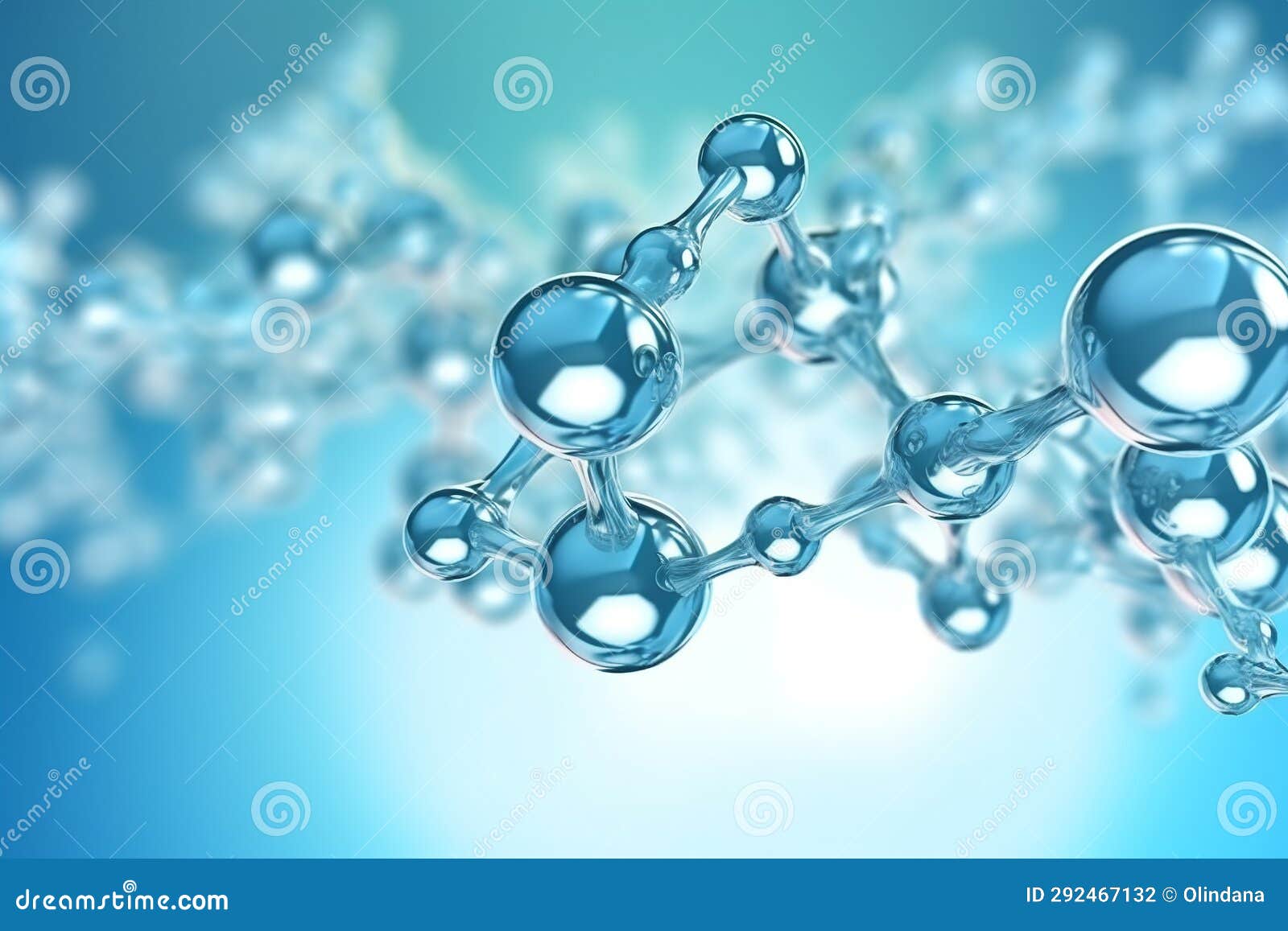 Scientific and Cosmetology Background with Abstract Molecular Structure ...