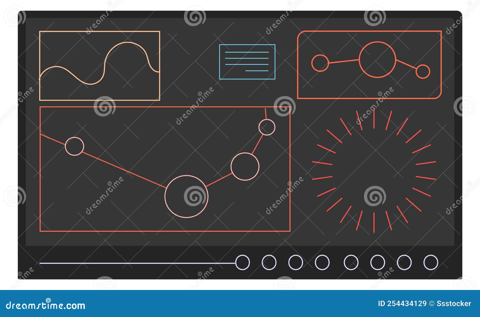 Scientific Data on Black Screen. Chart and Graph on Blackboard Stock ...