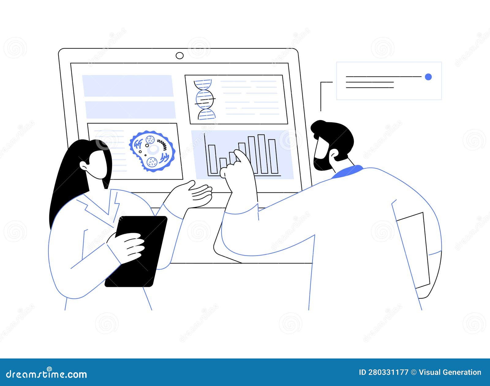 Scientific Data Collection Abstract Concept Vector Illustration. Stock ...