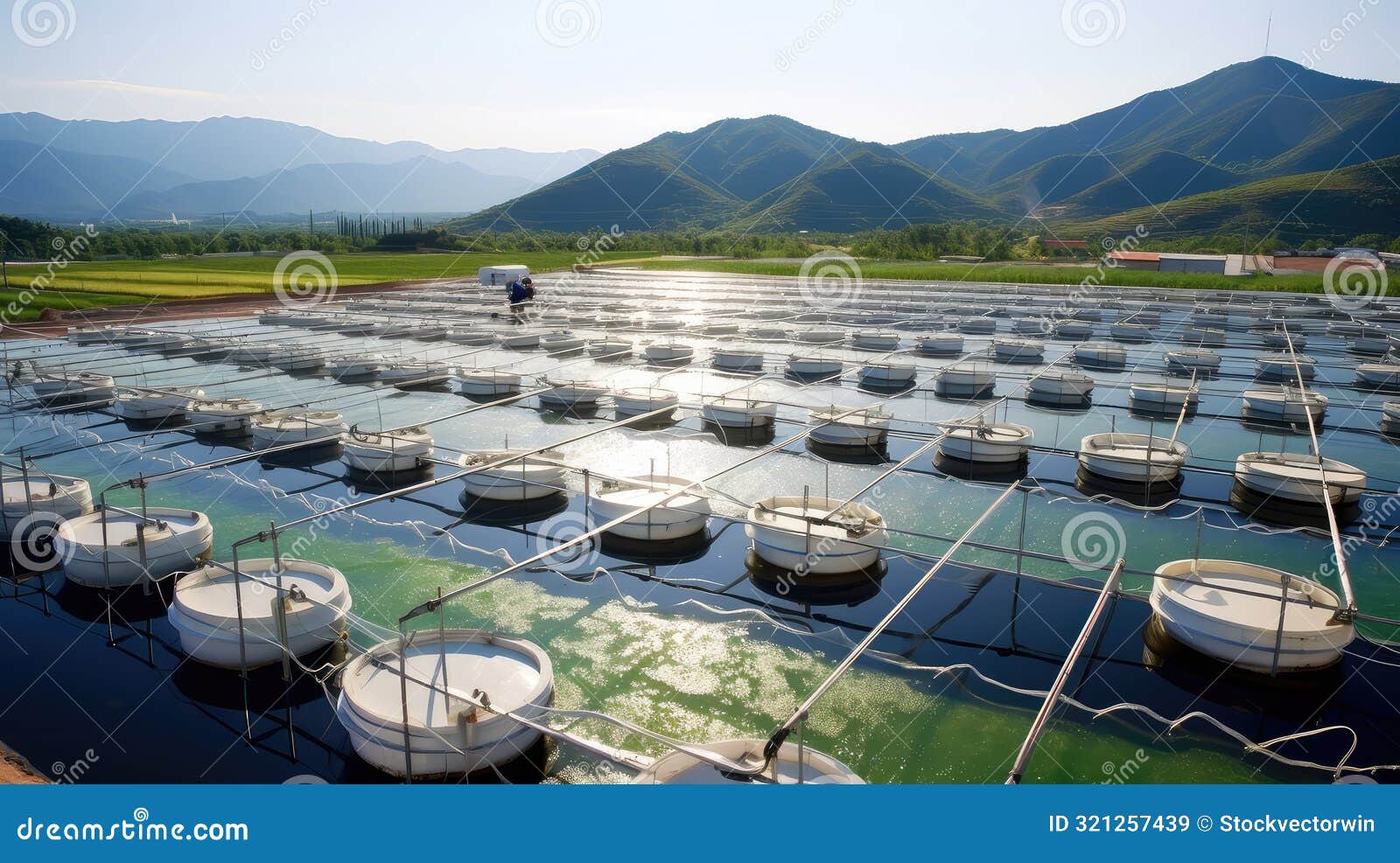 Scientific Development Fish Farm Stock Illustration - Illustration of ...