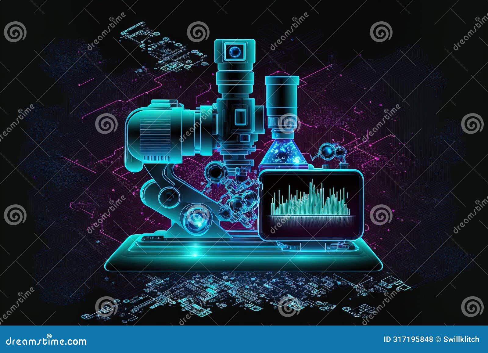 Scientific Device for Medical Research in Laboratory. Abstract ...