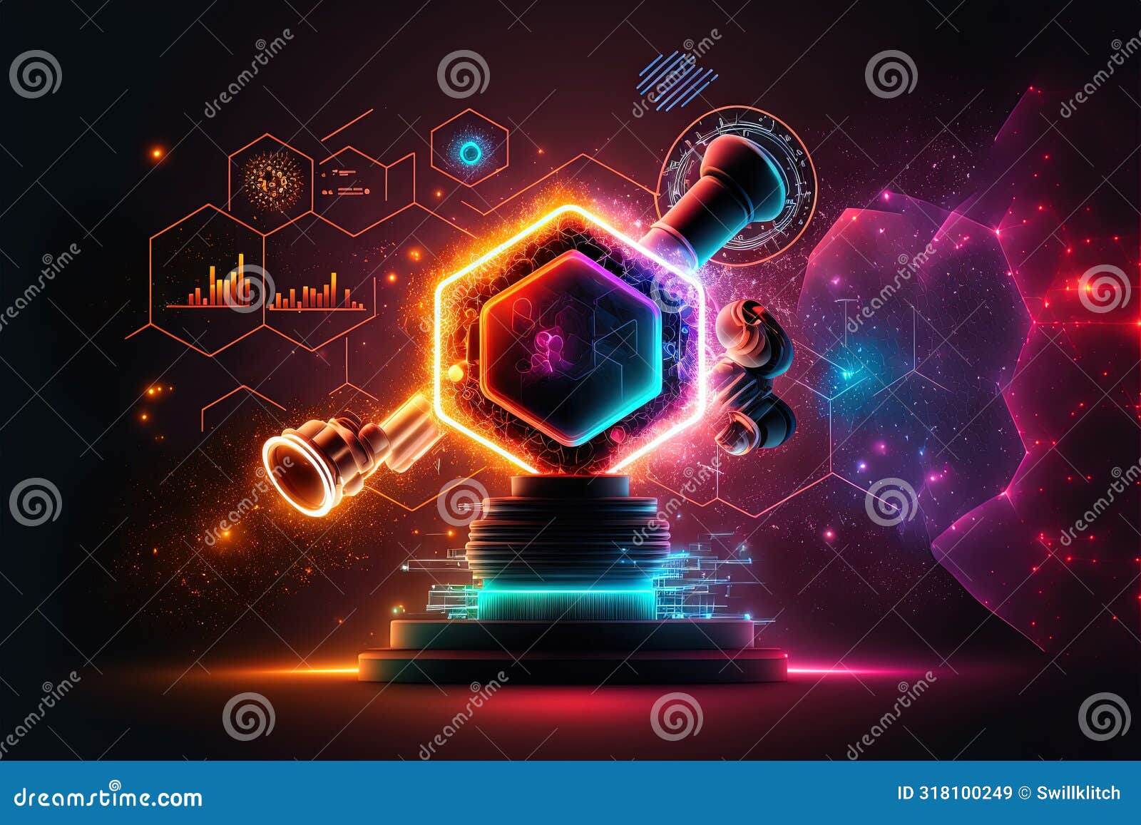 Scientific Device for Medical Research in Laboratory. Abstract ...