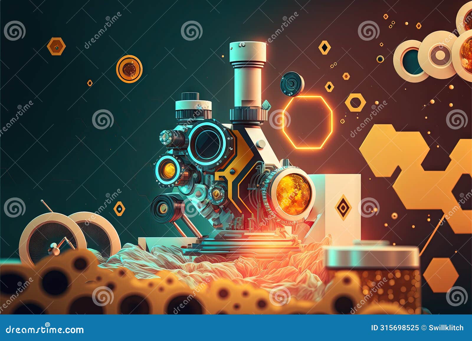 Scientific Device for Medical Research in Laboratory. Abstract ...