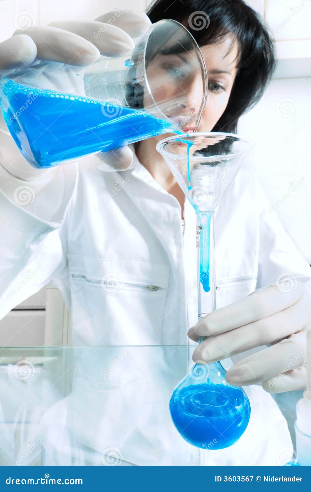 Scientific experiment stock image. Image of development - 3603567