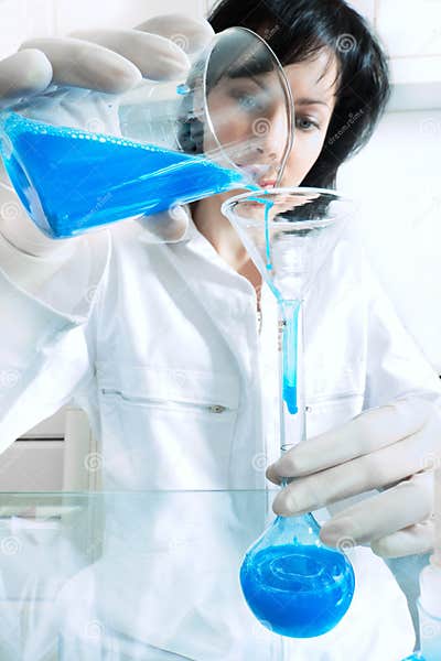 Scientific experiment stock image. Image of development - 3603567