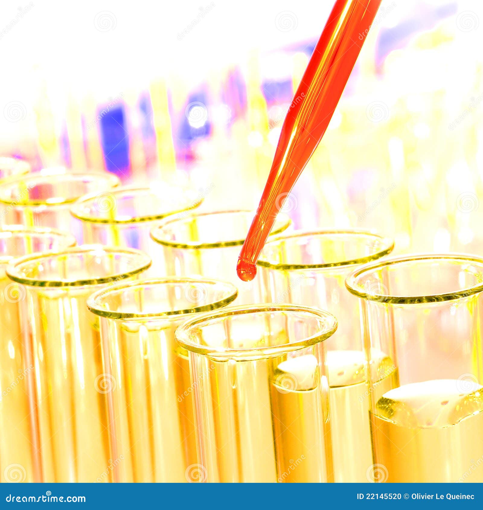 Scientific Experiment Test in Science Research Lab Stock Photo - Image ...