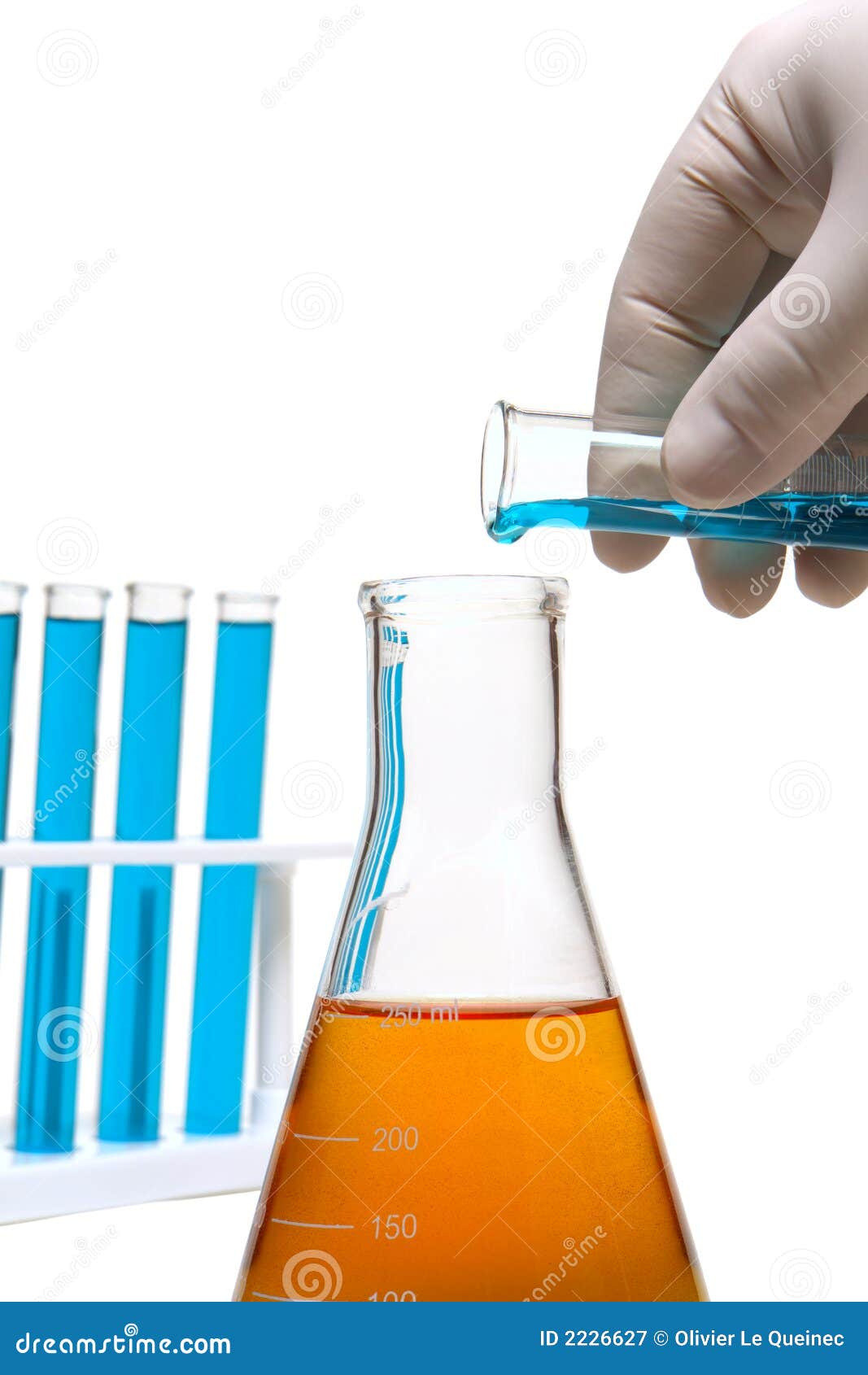 Scientific Experiment Test in Science Research Lab Stock Image - Image ...