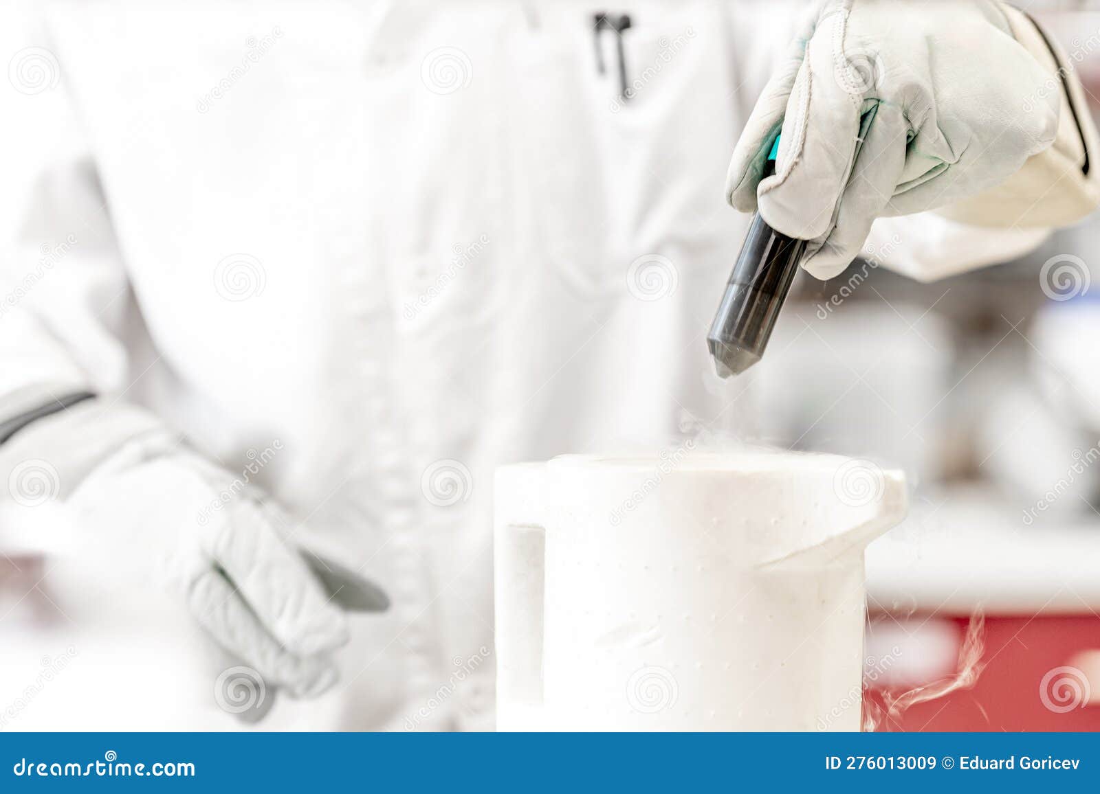 Scientific Experiments with Liquid Nitrogen in a Research Laboratory ...