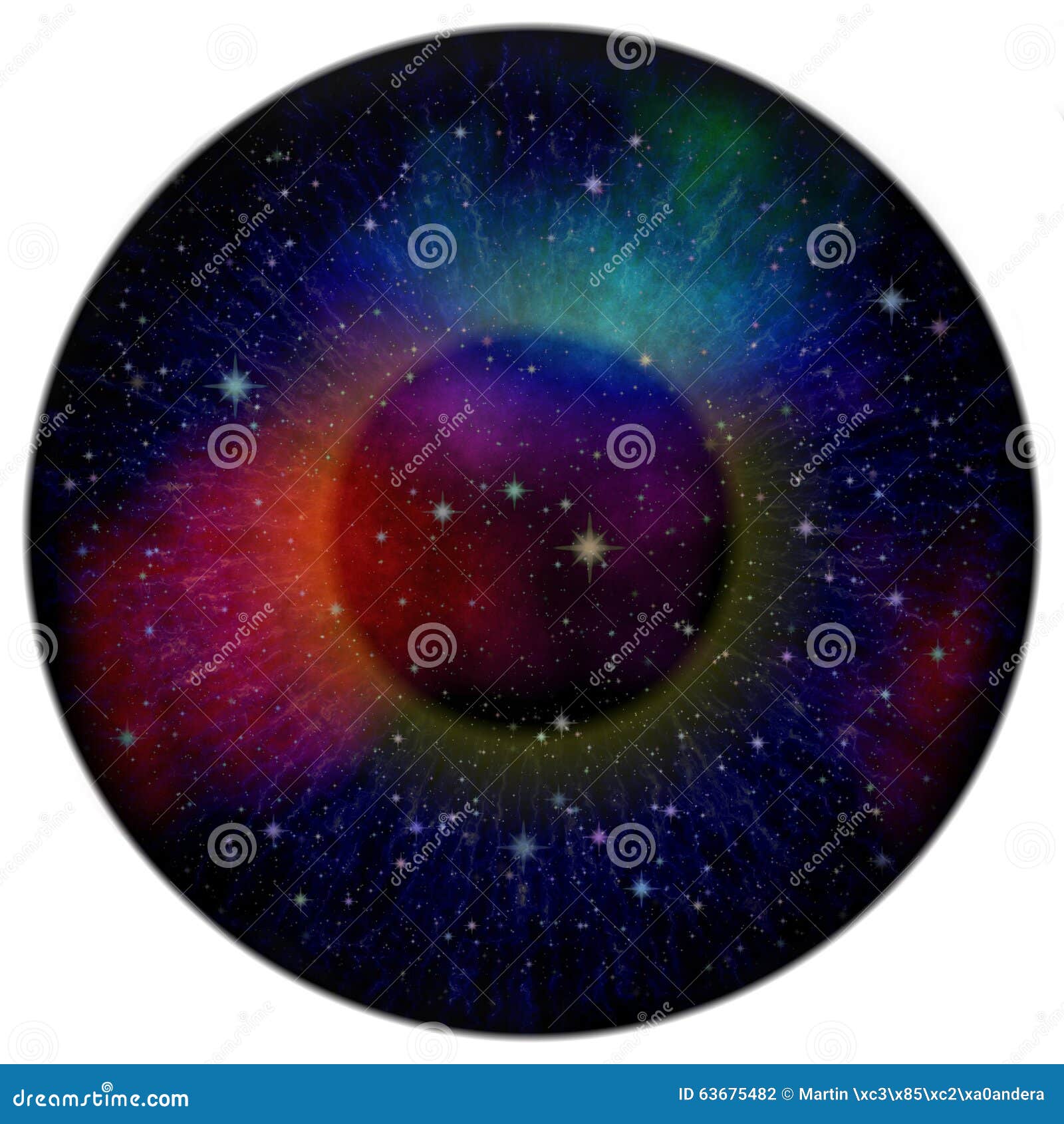 Scientific Exploration of Deep Space. Stock Illustration - Illustration ...