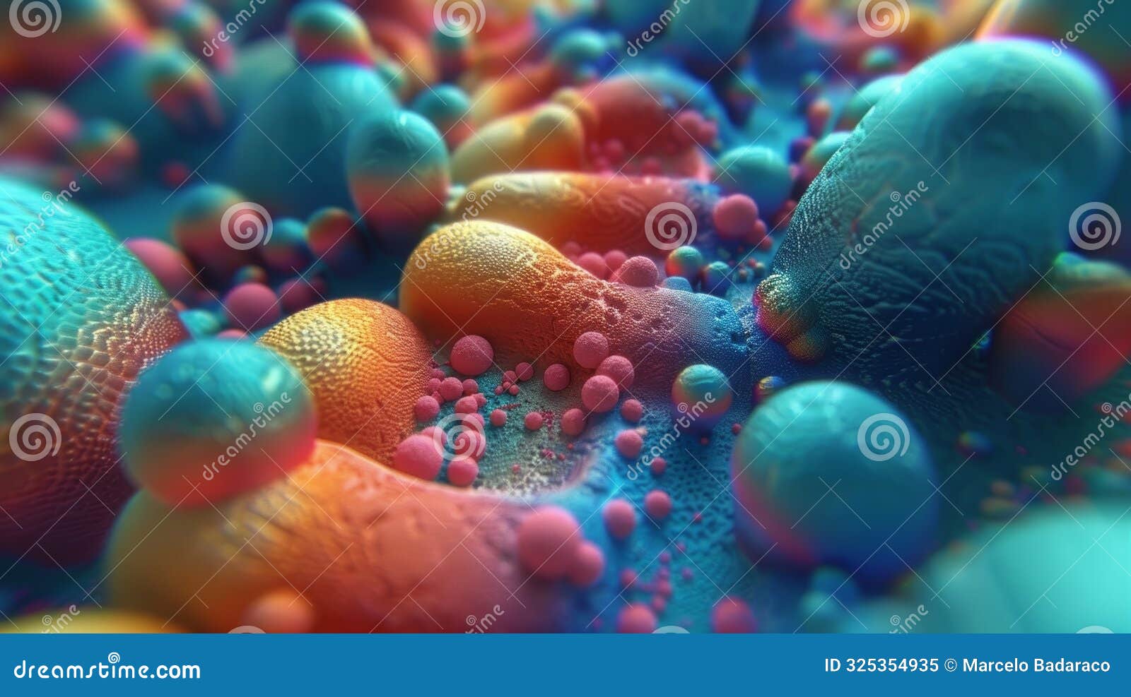 Scientific Exploration: Ultra-Realistic Microscopic Ecosystem Stock ...