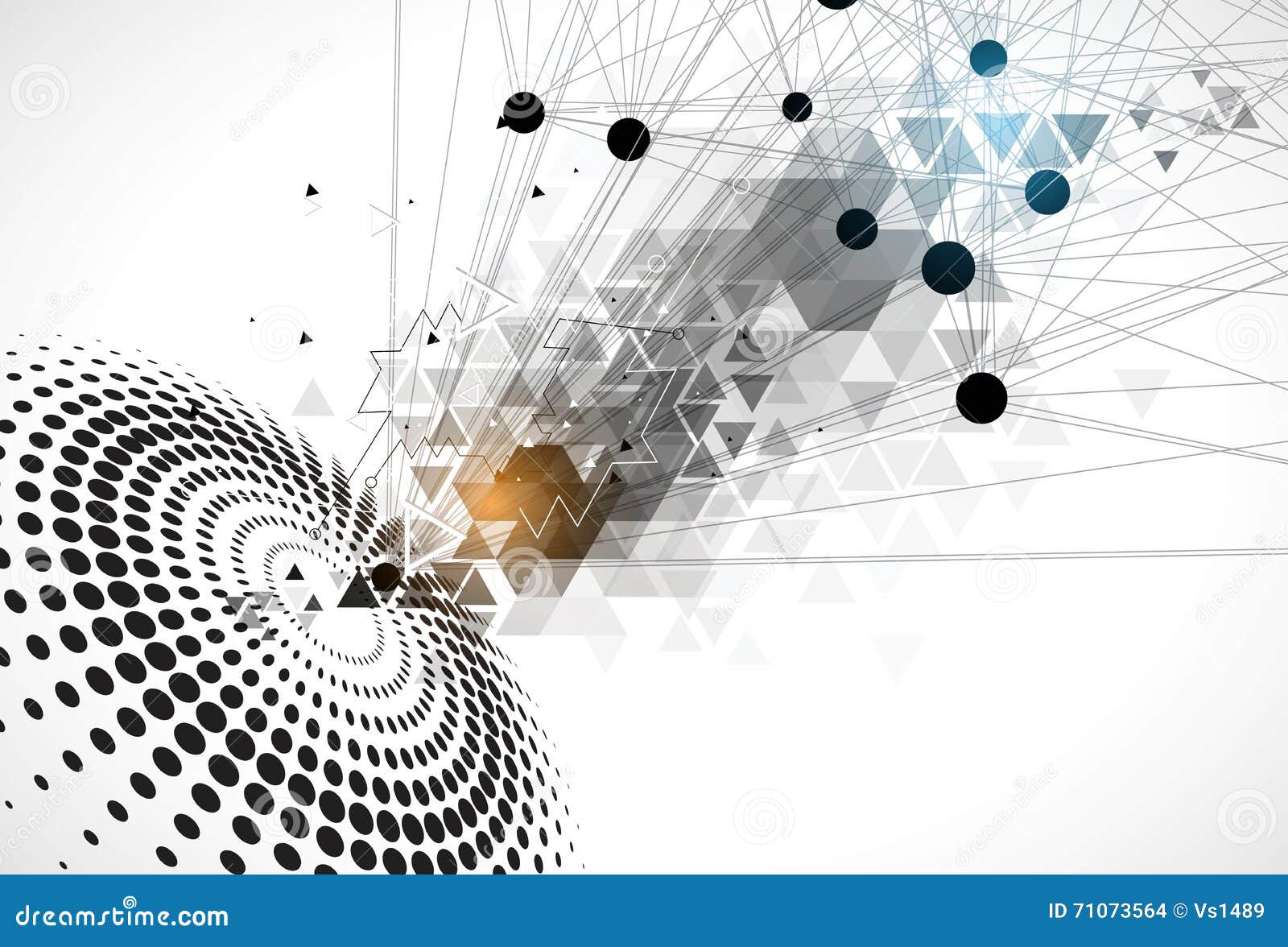 Scientific Future Technology. for Business Presentation Stock Vector ...