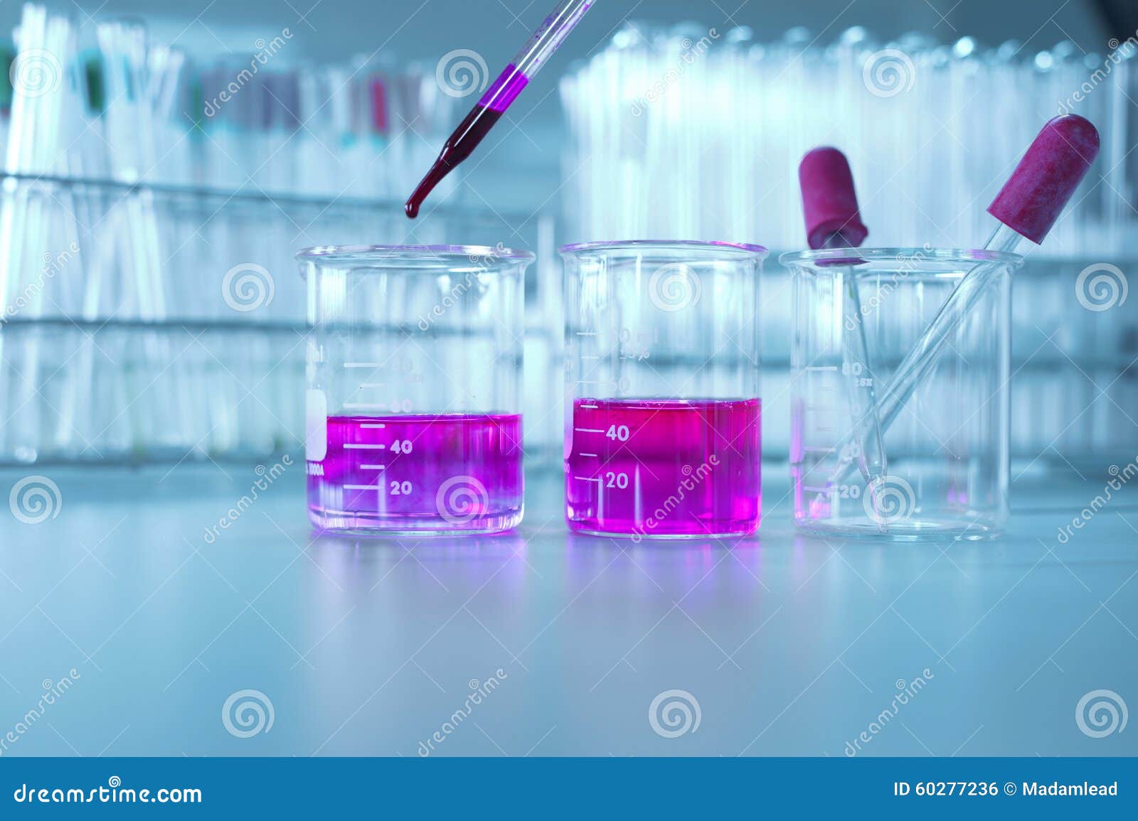 Scientific Glassware in Laboratory Stock Photo - Image of medical ...