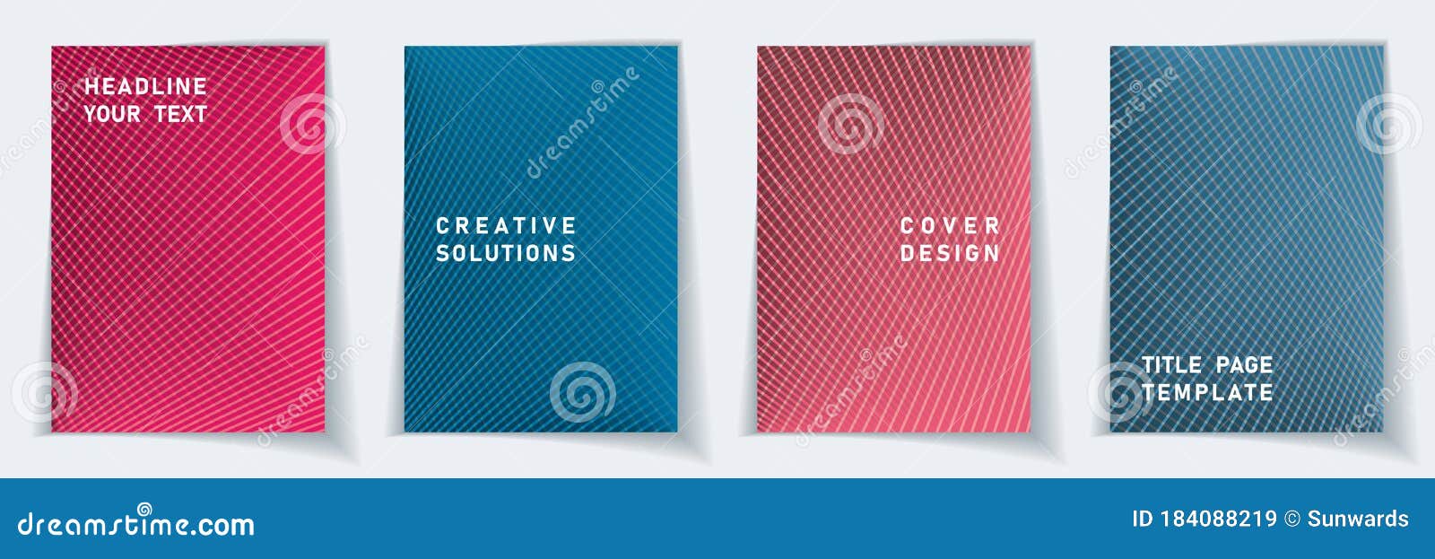 Scientific Gradient Covers Graphic Collectoin. Stock Vector ...