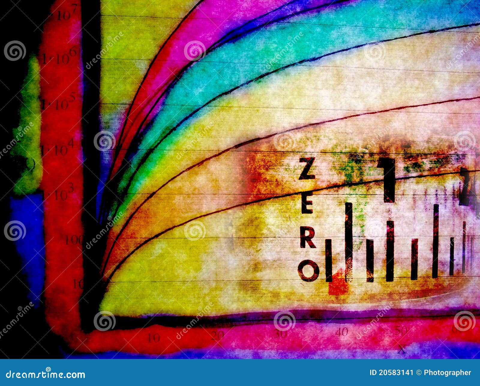 Scientific graph colored stock image. Image of science - 20583141