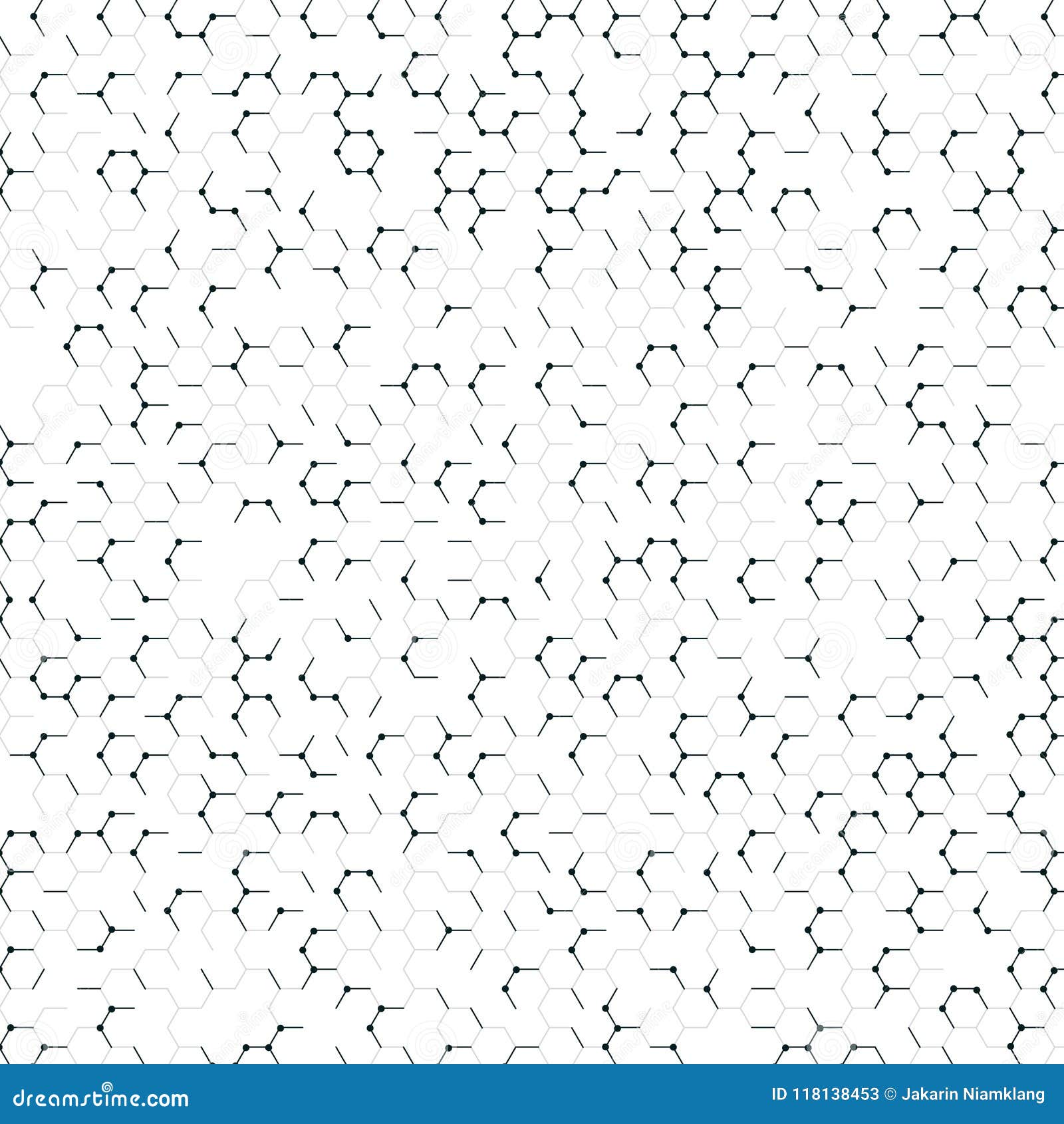 Scientific Hexagonal Background Stock Vector - Illustration of molecule ...