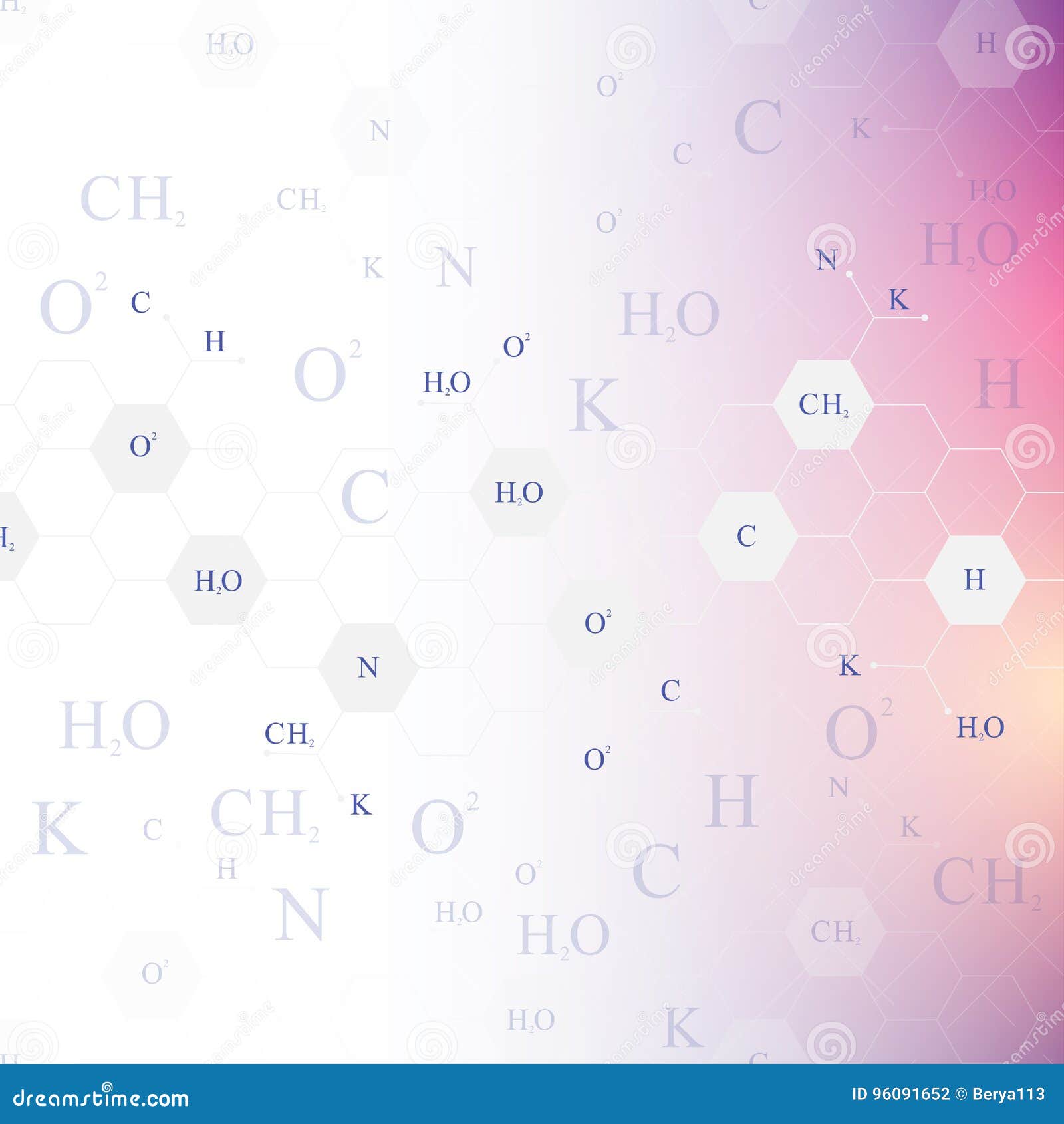Scientific Hexagonal Chemistry Pattern. Structure Molecule DNA Research ...