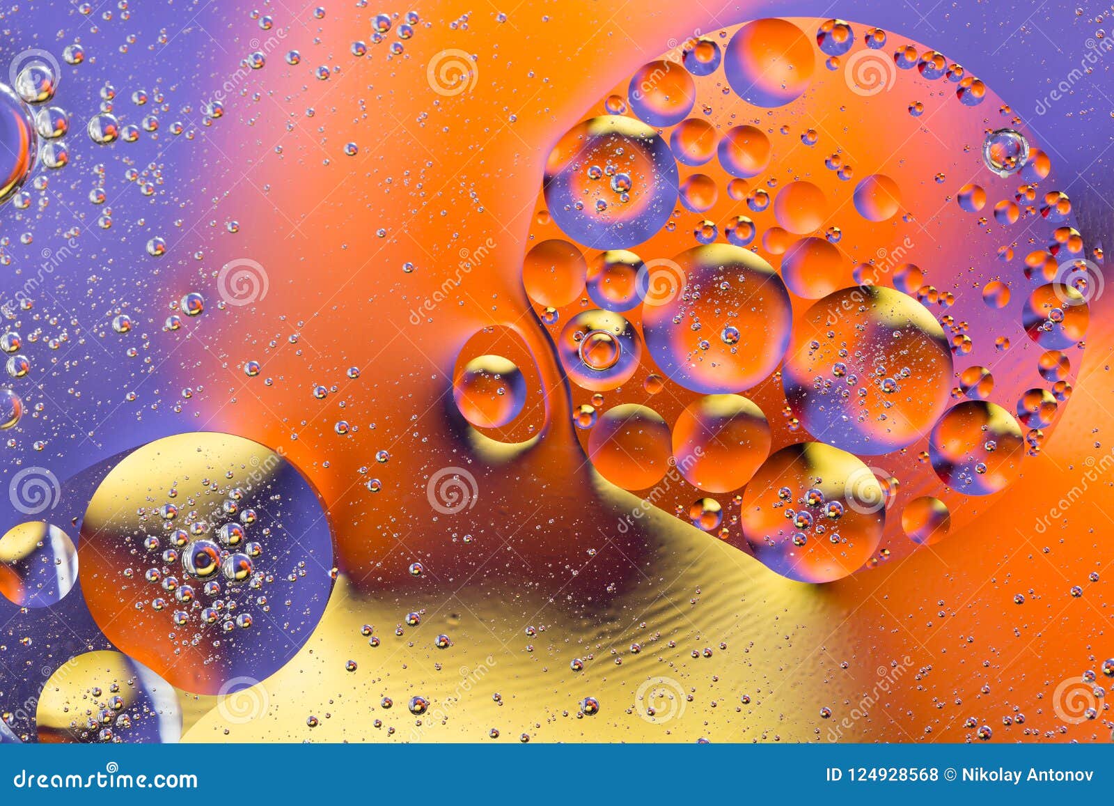 Scientific Image of Cell Membrane. Macro Up of Liquid Substances ...