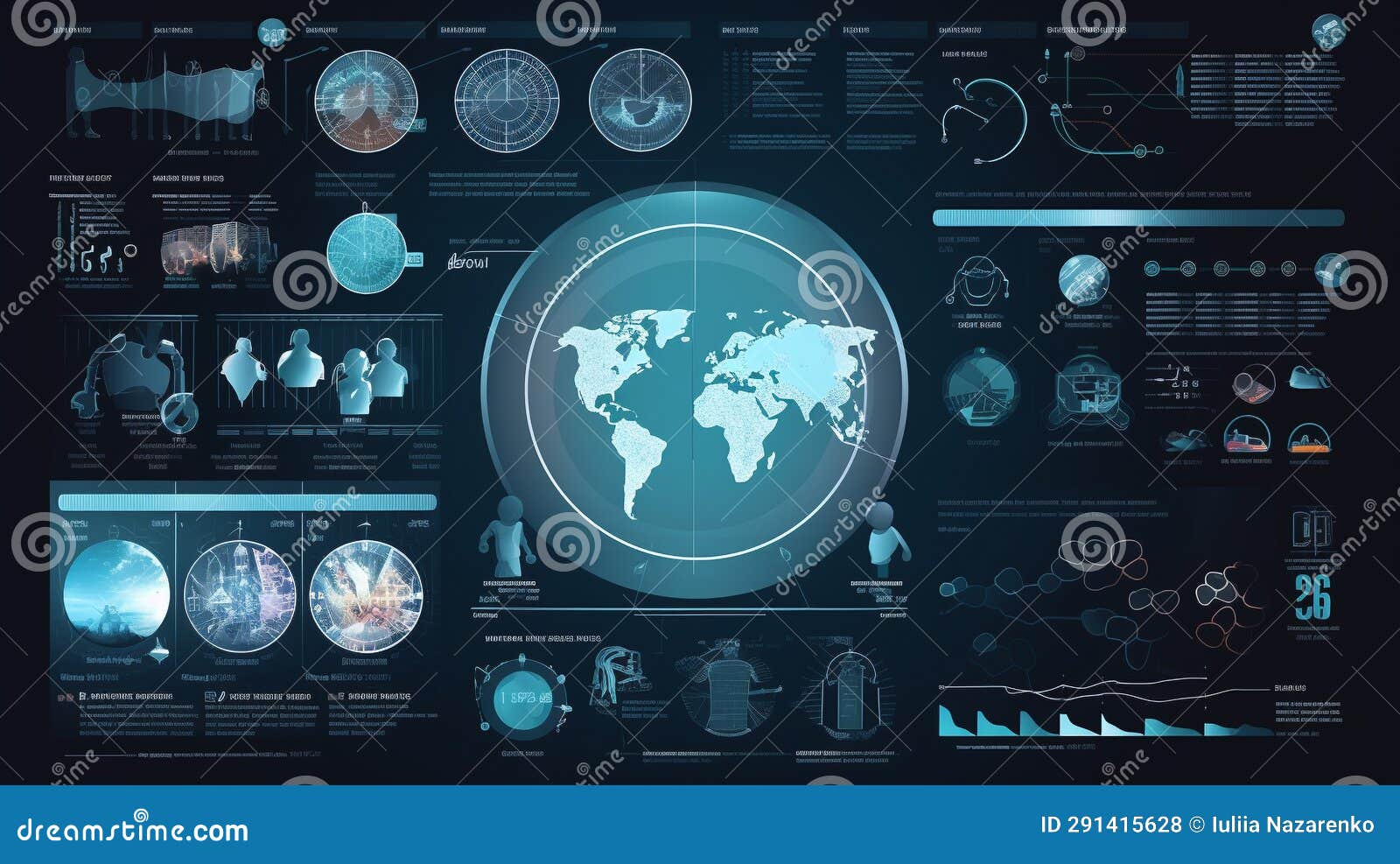 A Scientific Infographic is Shown on the Screen. AI Generated Stock ...